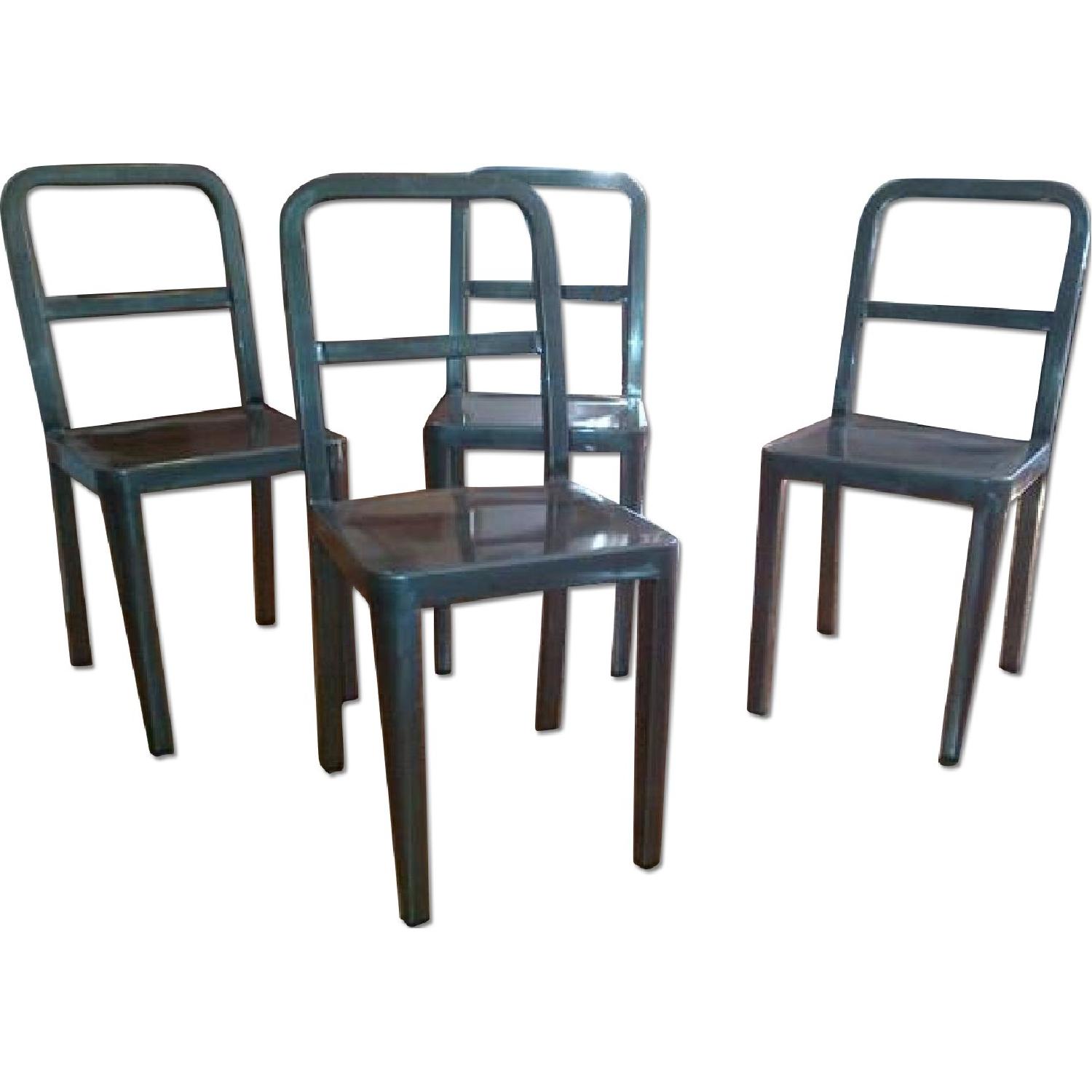 Steel Dining Chairs - Set of 4 - AptDeco