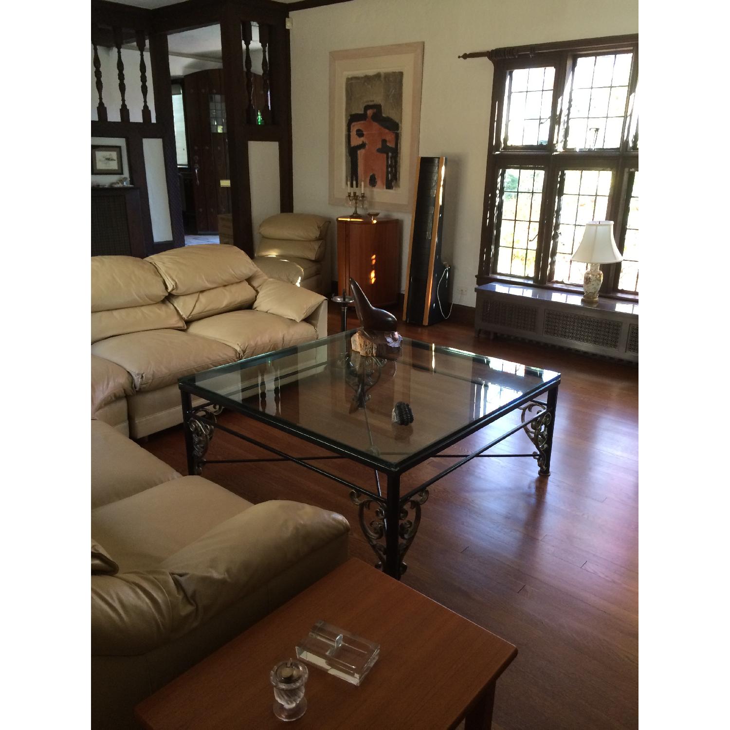 Hancock & Moore Leather Sectional Sofa - AptDeco