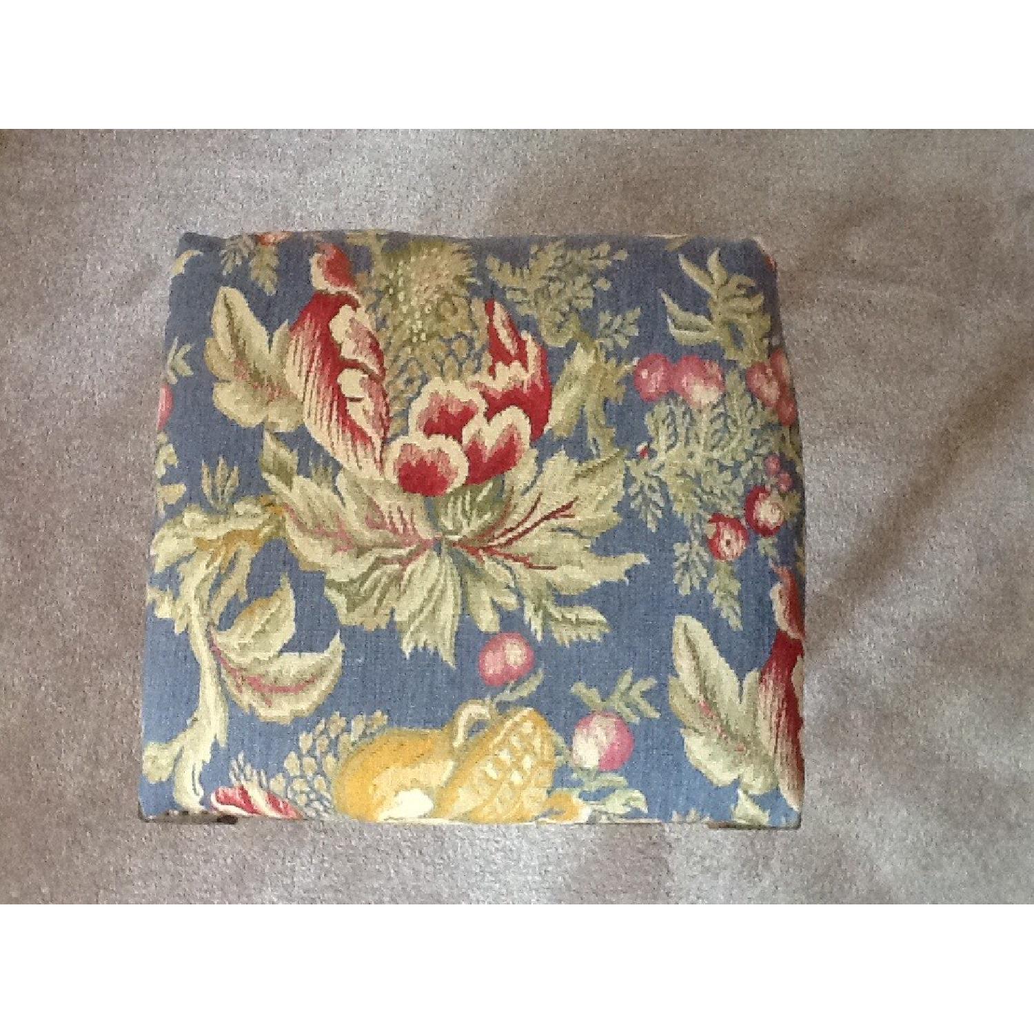 Pierre Deux French Country Aubusson Stool - AptDeco