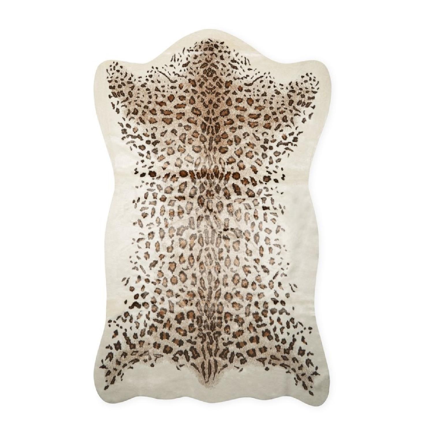 Faux Leopard Area Rug - AptDeco