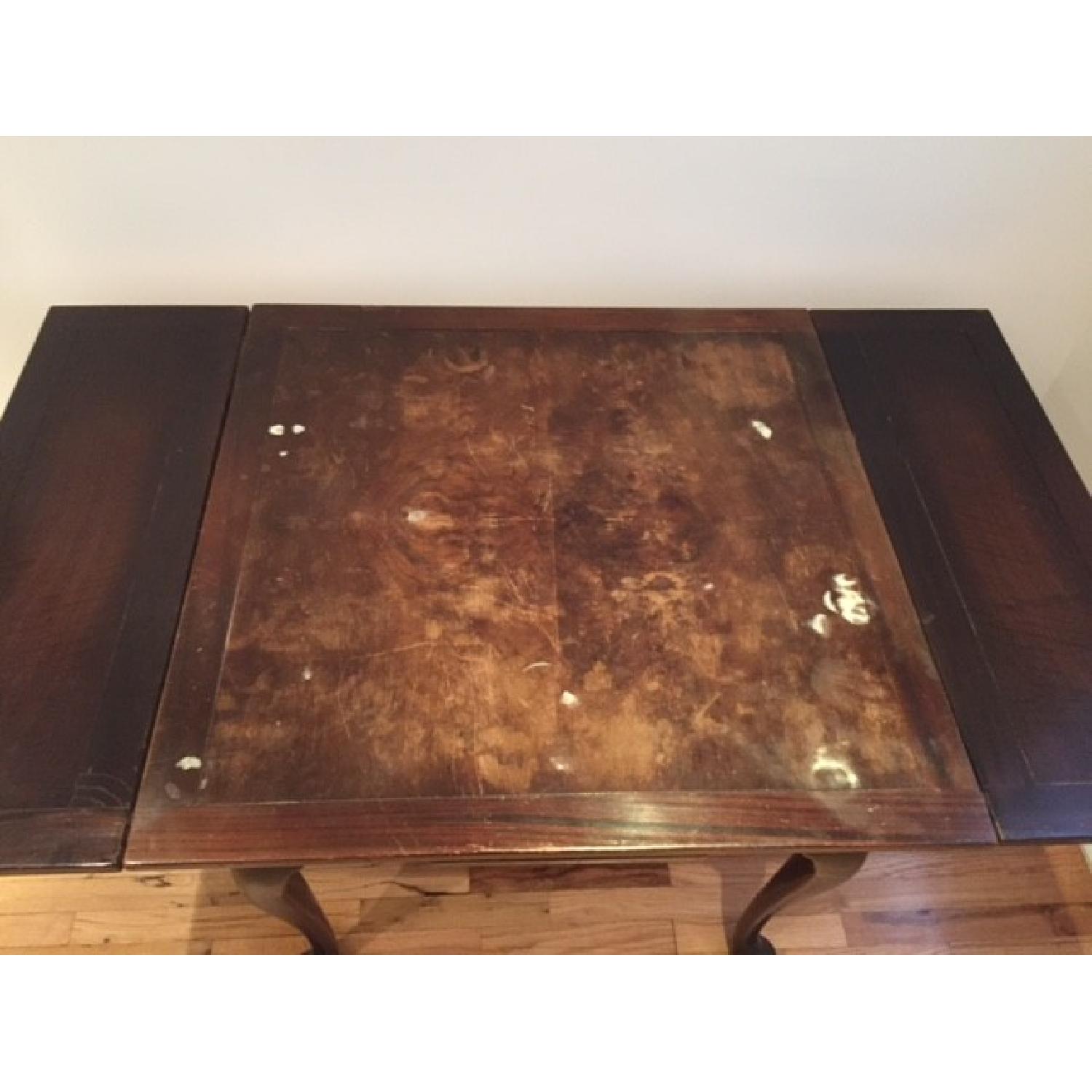 Antique Solid Wood Expandable Dining Table - AptDeco