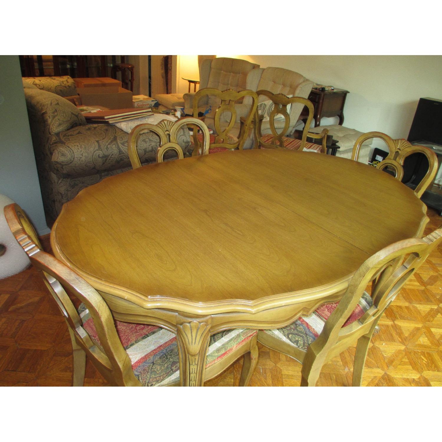 Classic Vintage Wood Dining Table - AptDeco