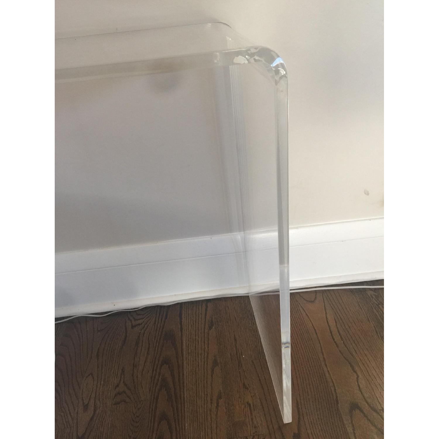 CB2 Acrylic Console Table - AptDeco
