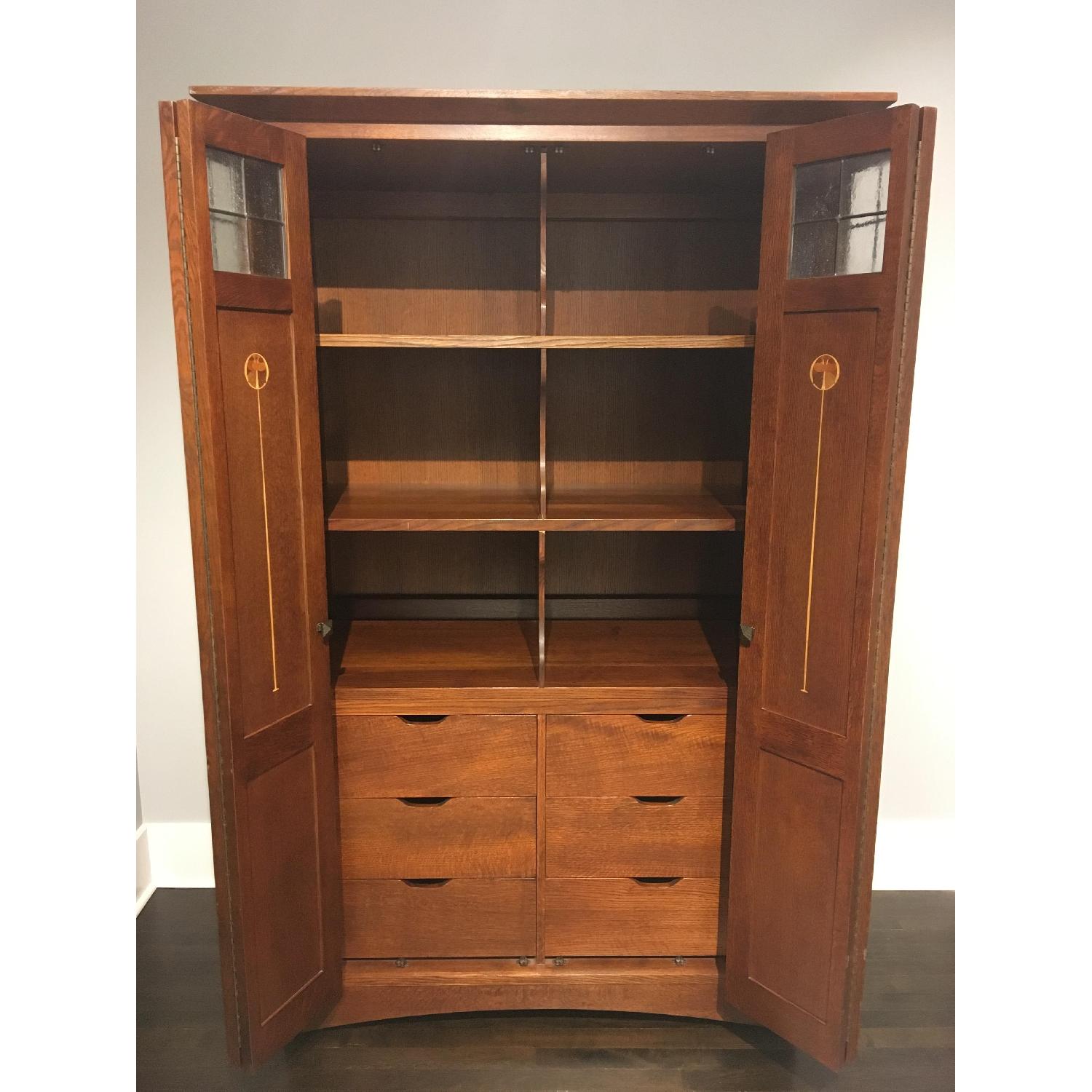 Stickley Wood Armoire - AptDeco