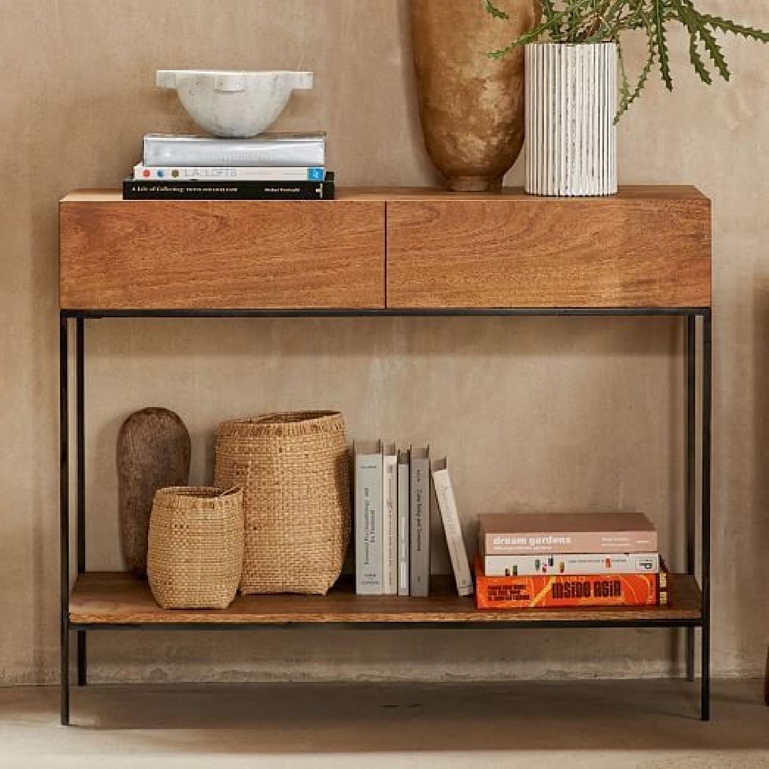 West Elm Industrial Console Table - AptDeco