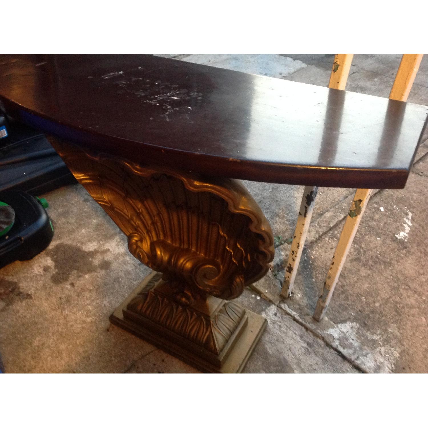 1940's Clam Shell Table - AptDeco