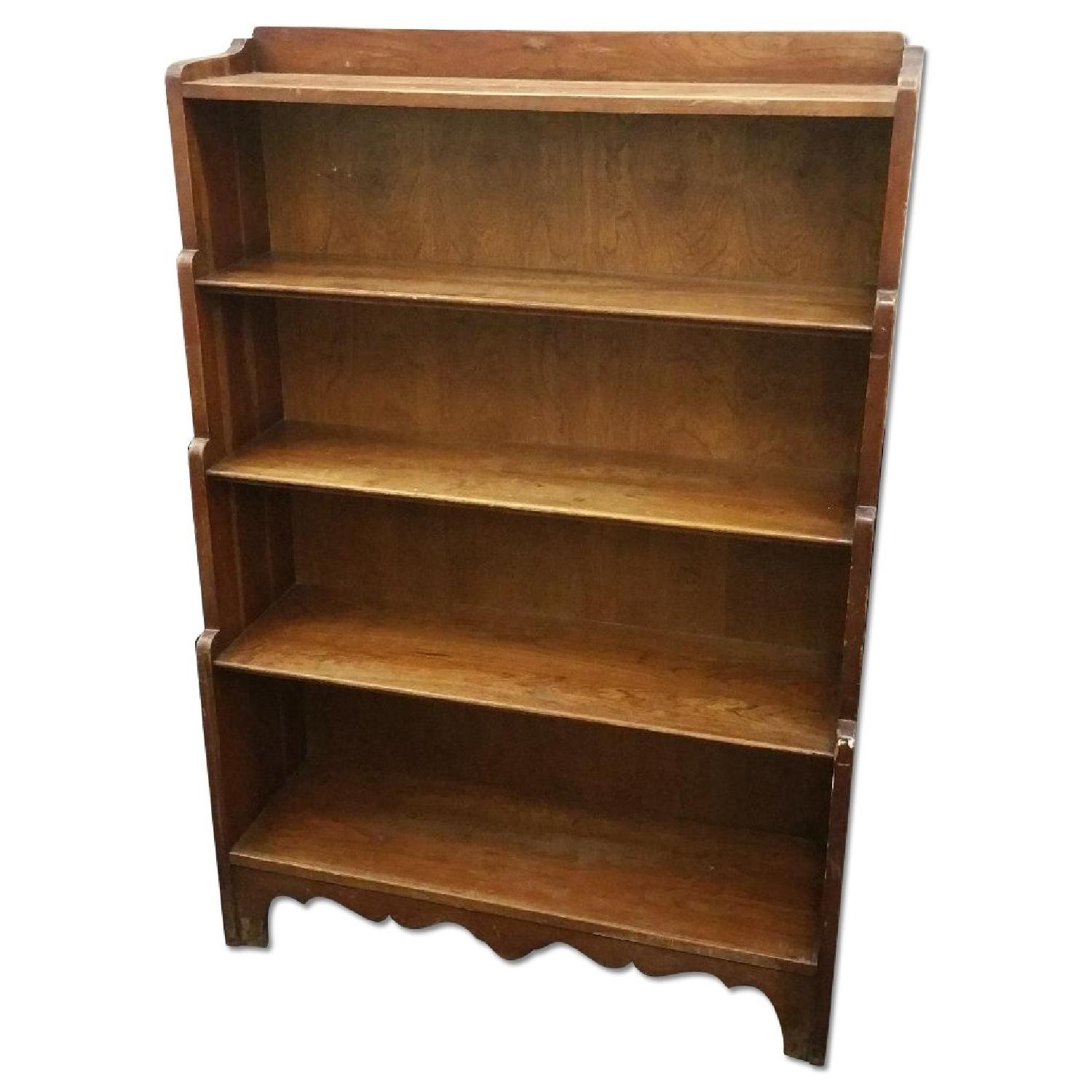 L. & J.G Stickley 1956 Stickley Bookcase w/ Stepped Shelves - AptDeco