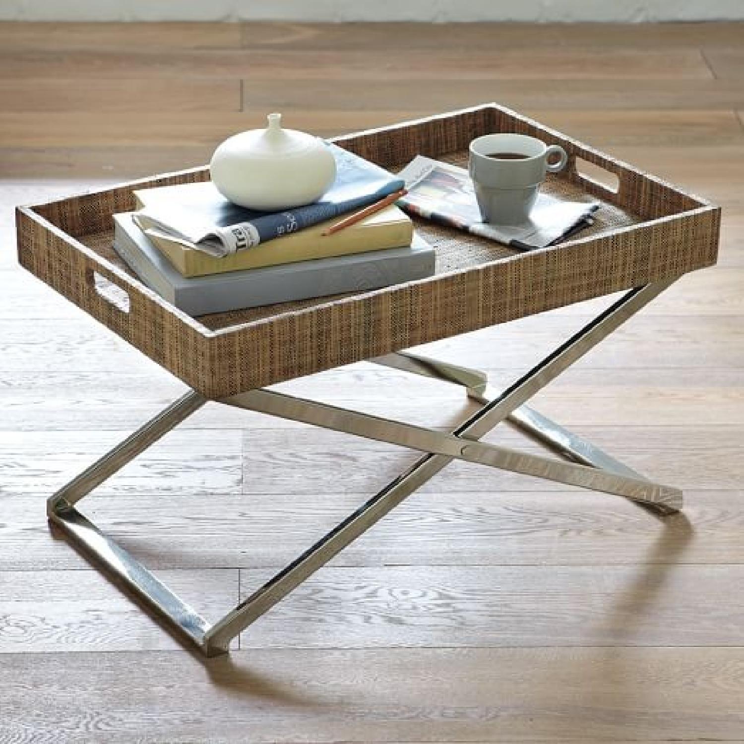 West Elm Low Tray Stand w Tray