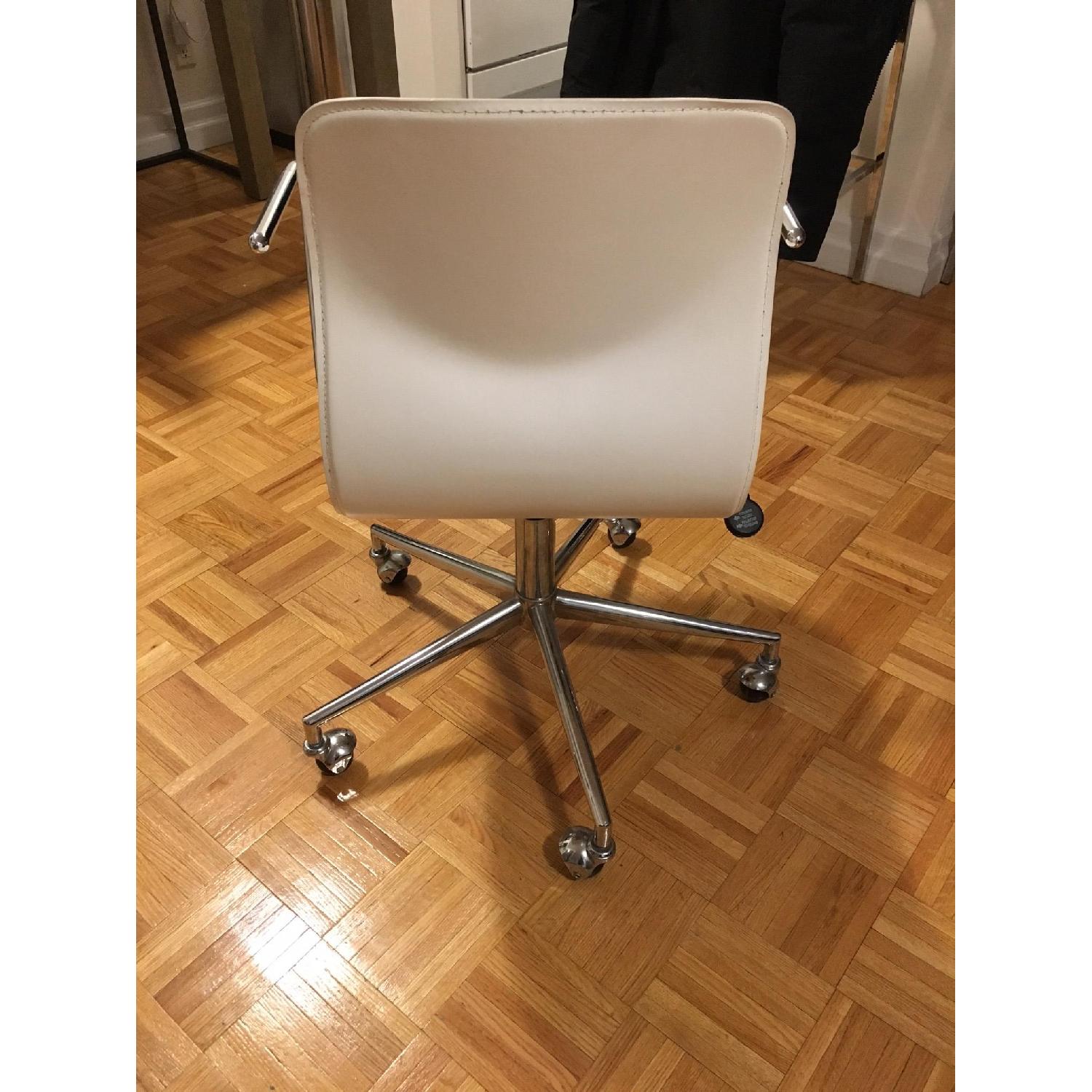 CB2 Form White Office Chair - AptDeco