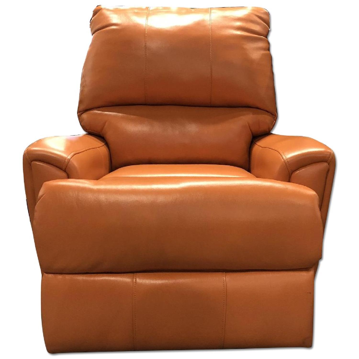 Klaussner Furniture Julio Leather Power Reclining Chair - AptDeco