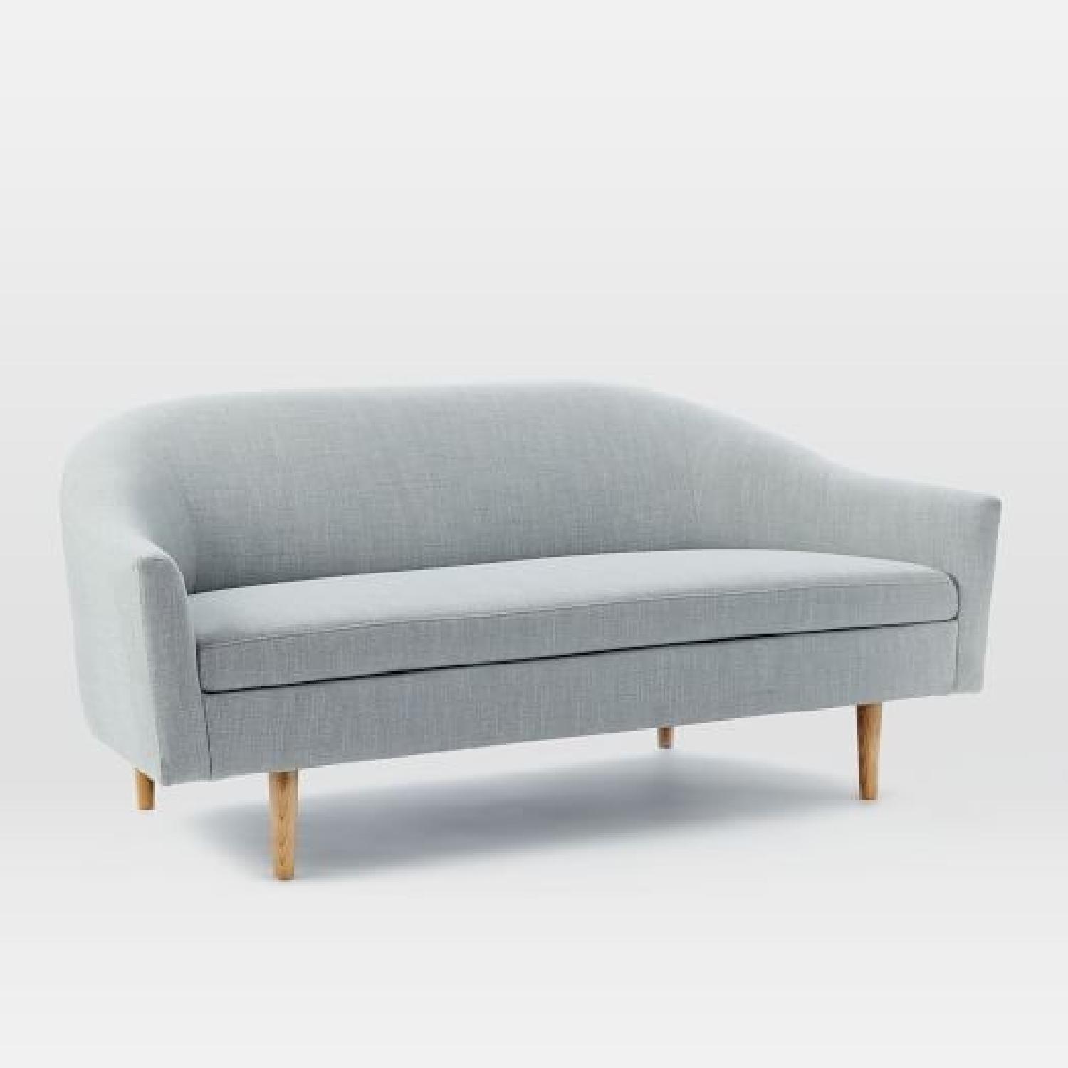 Billie Tightback Sofa in Yarn Dyed Linen Weave Seafoam - AptDeco