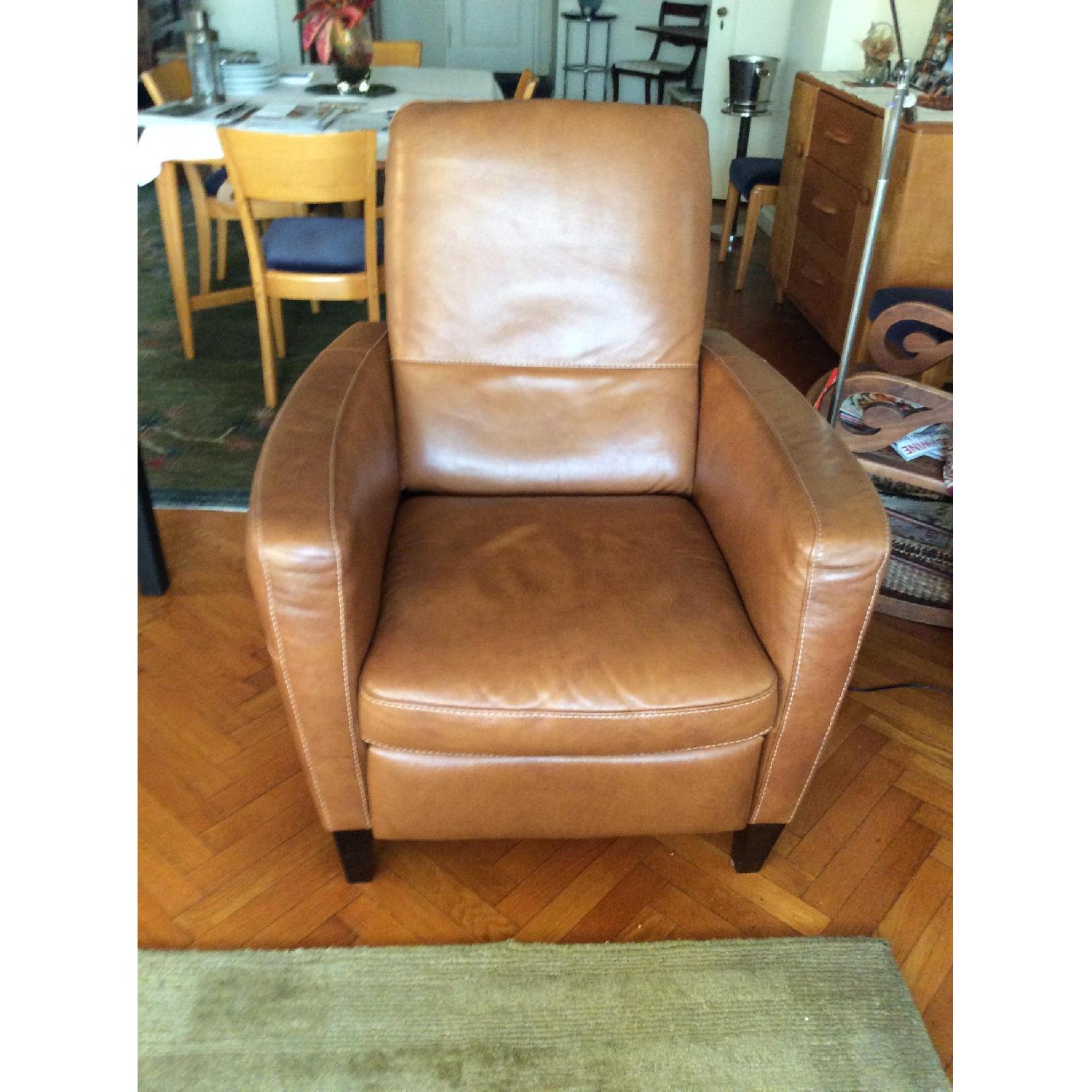 Italsofa Leather Recliner - AptDeco
