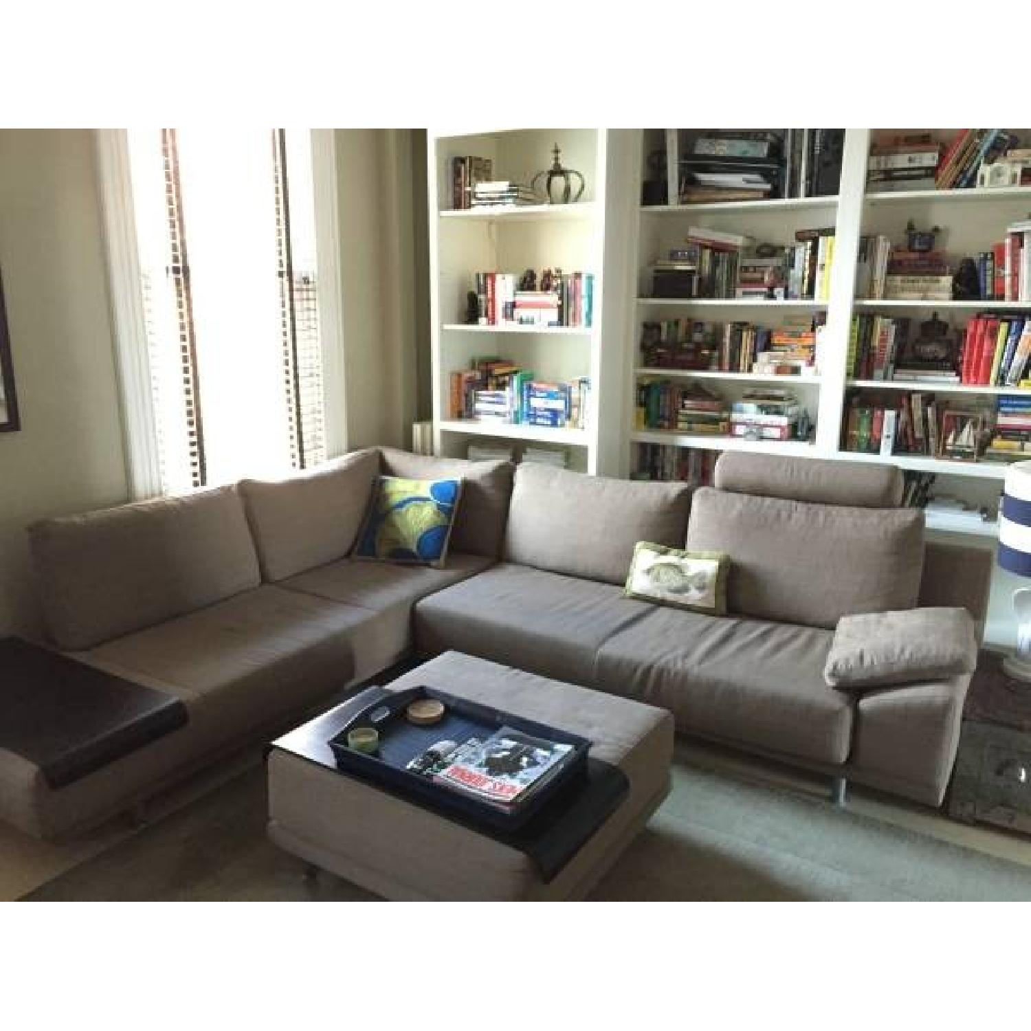 BoConcept Quattro Sectional Sofa with Ottoman - AptDeco