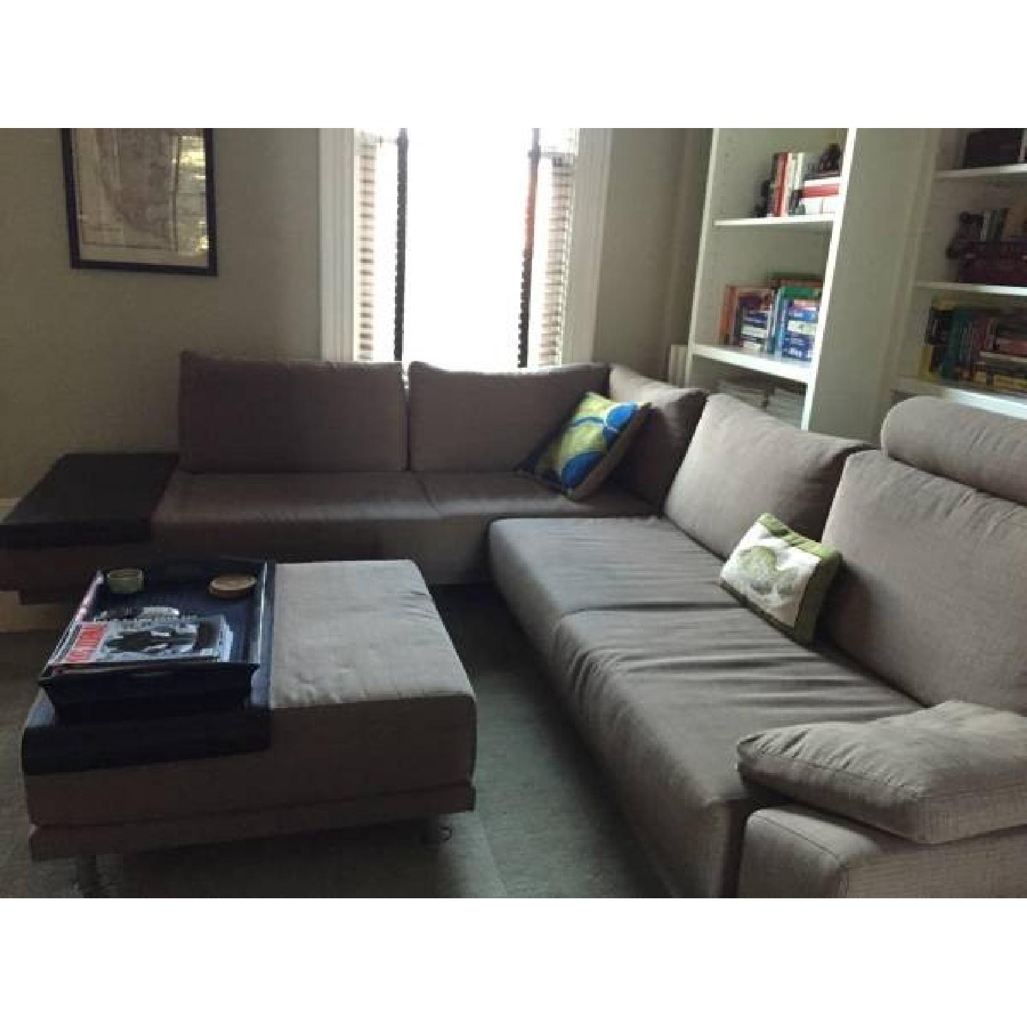 BoConcept Quattro Sectional Sofa with Ottoman - AptDeco