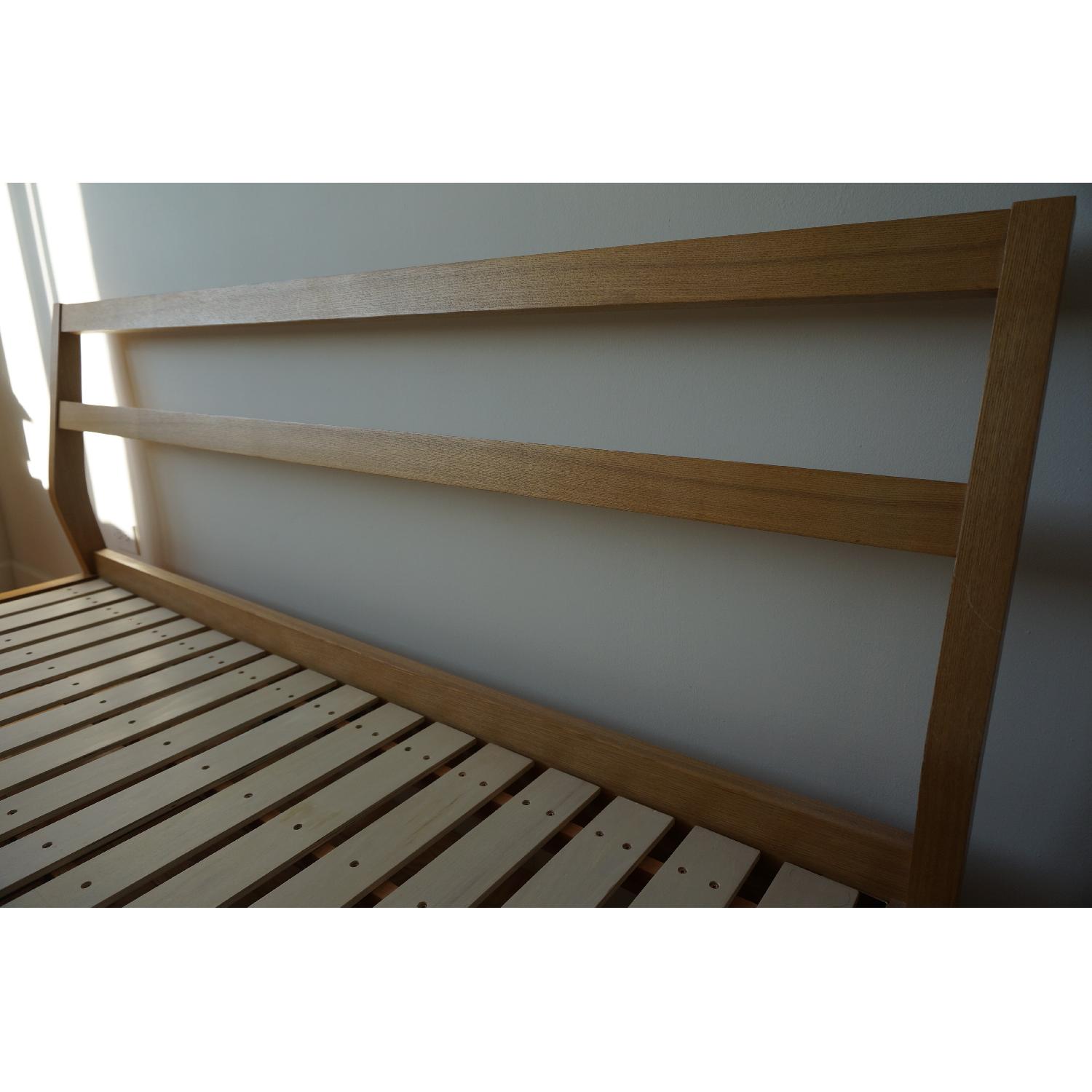 Muji of Japan Ash Wood Queen Bed Frame - AptDeco