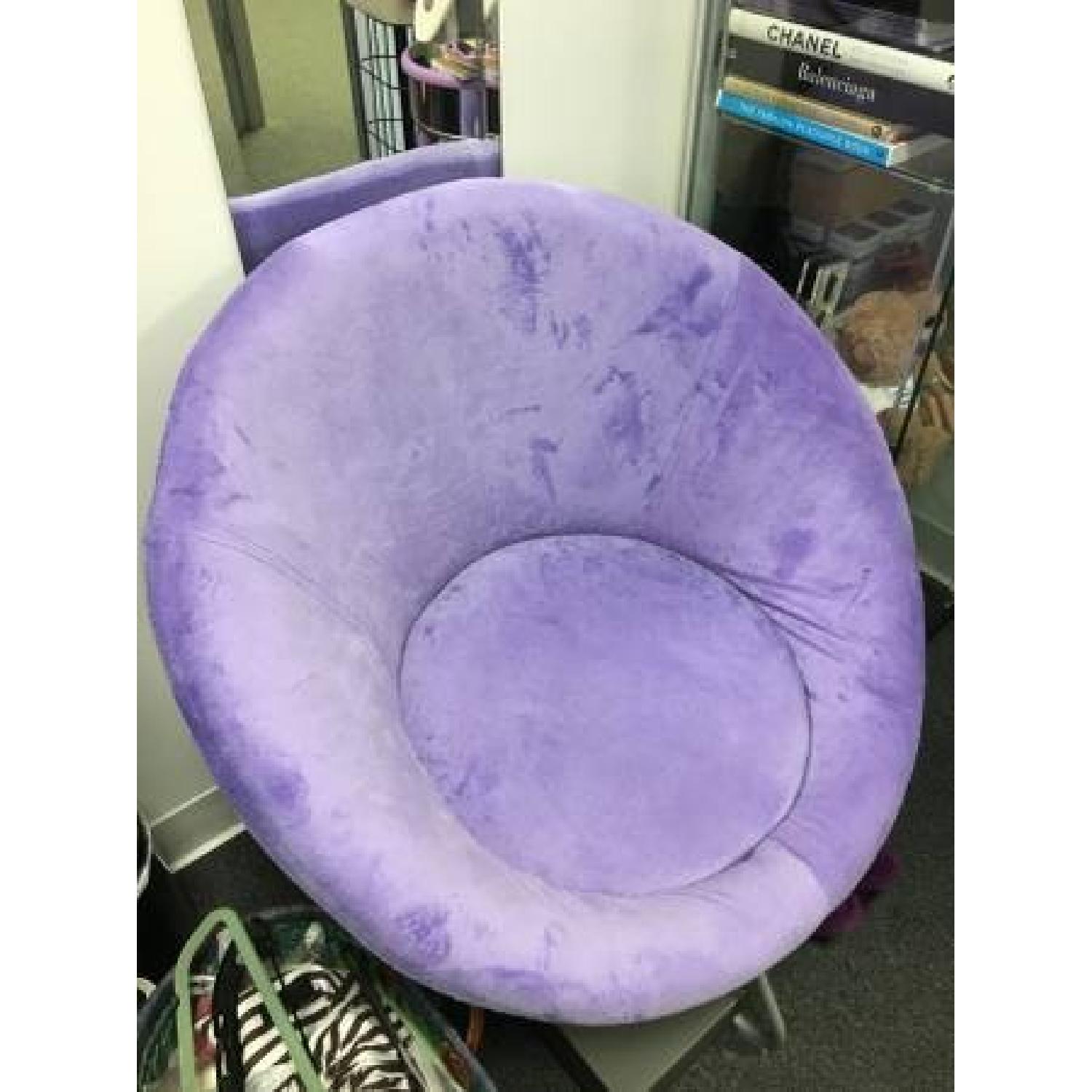 Purple Orb Chairs - Pair - AptDeco