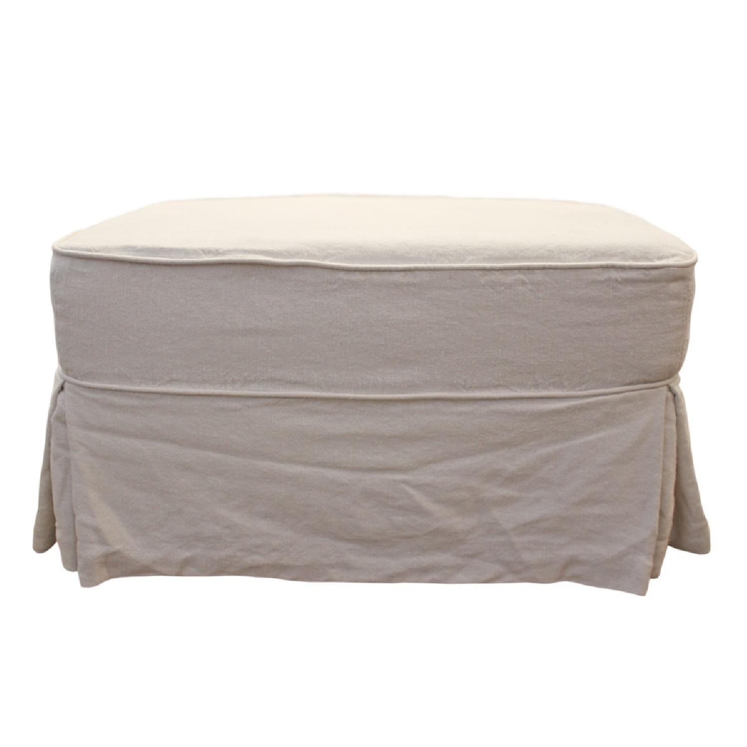 Rachel Ashwell Lounge Chair & Ottoman - AptDeco