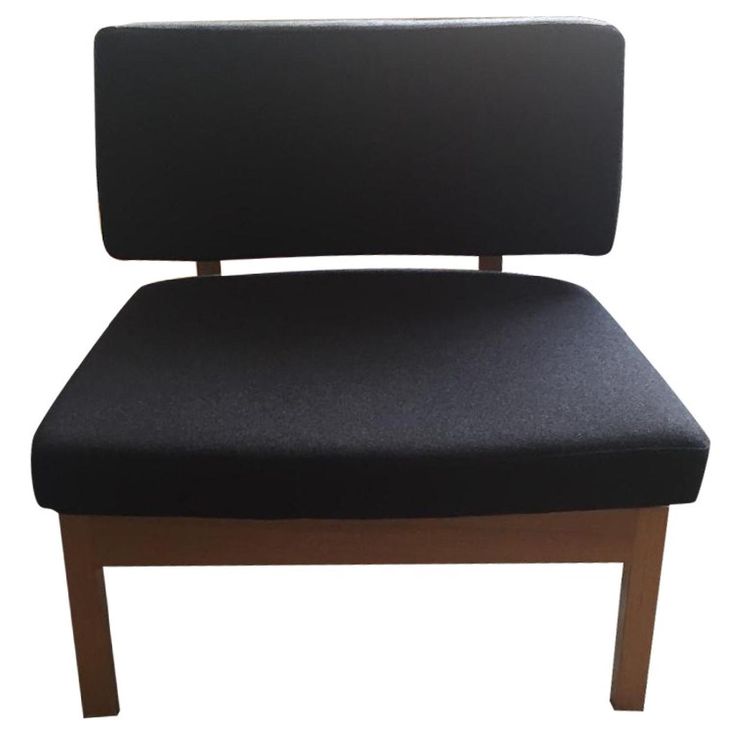CB2 Flint Lounge Chair - Pair - AptDeco