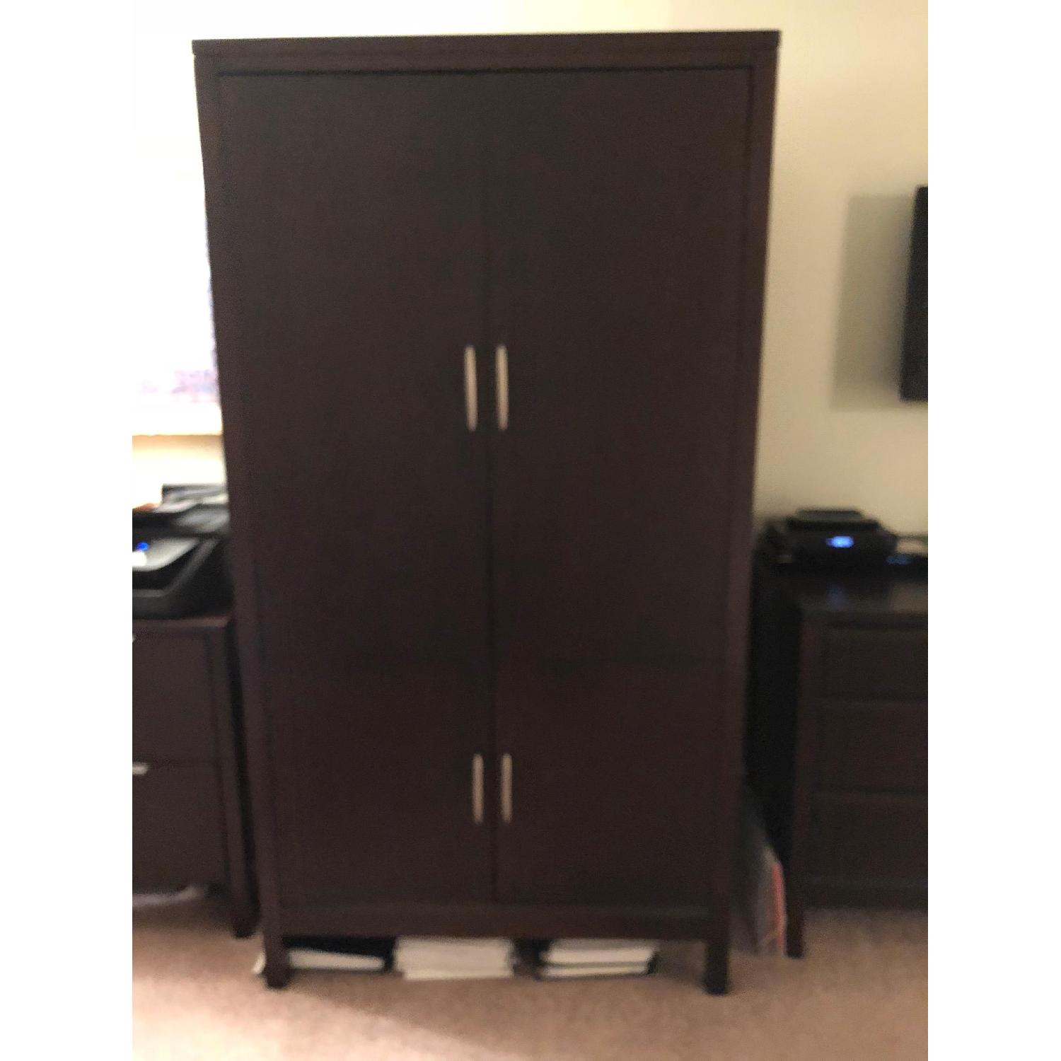 Baronet Wood Armoire - AptDeco