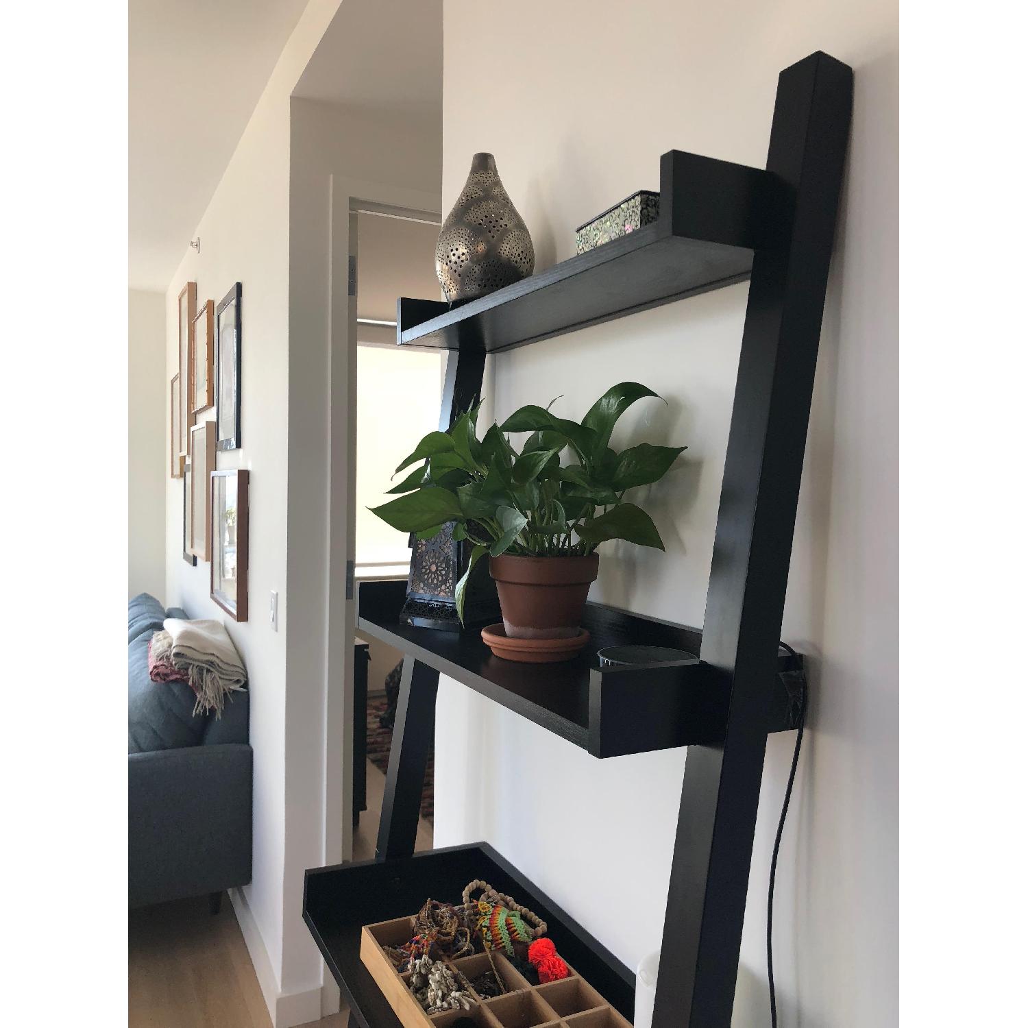 Container Store Linea Leaning Bookcase Shelves - AptDeco