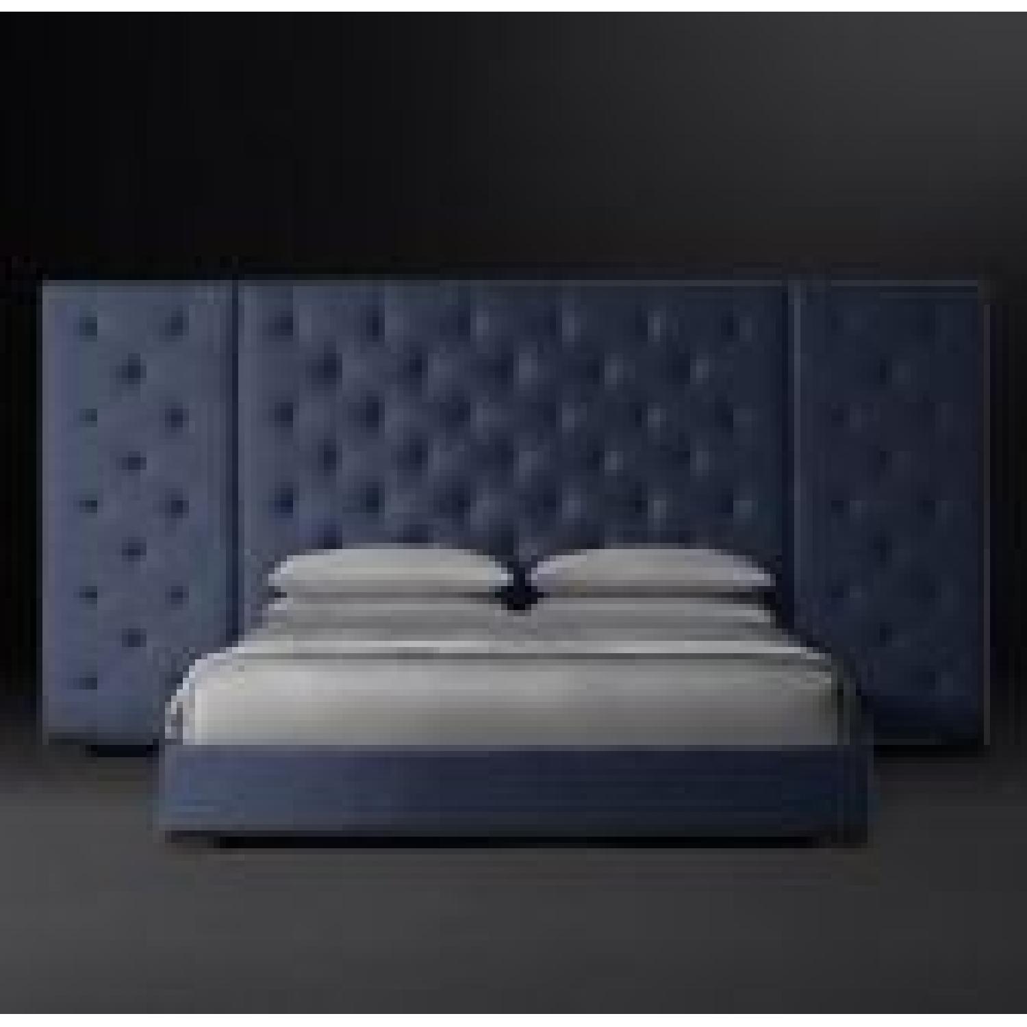 Restoration Hardware Modena Diamond-Tufted Platform Bed - AptDeco