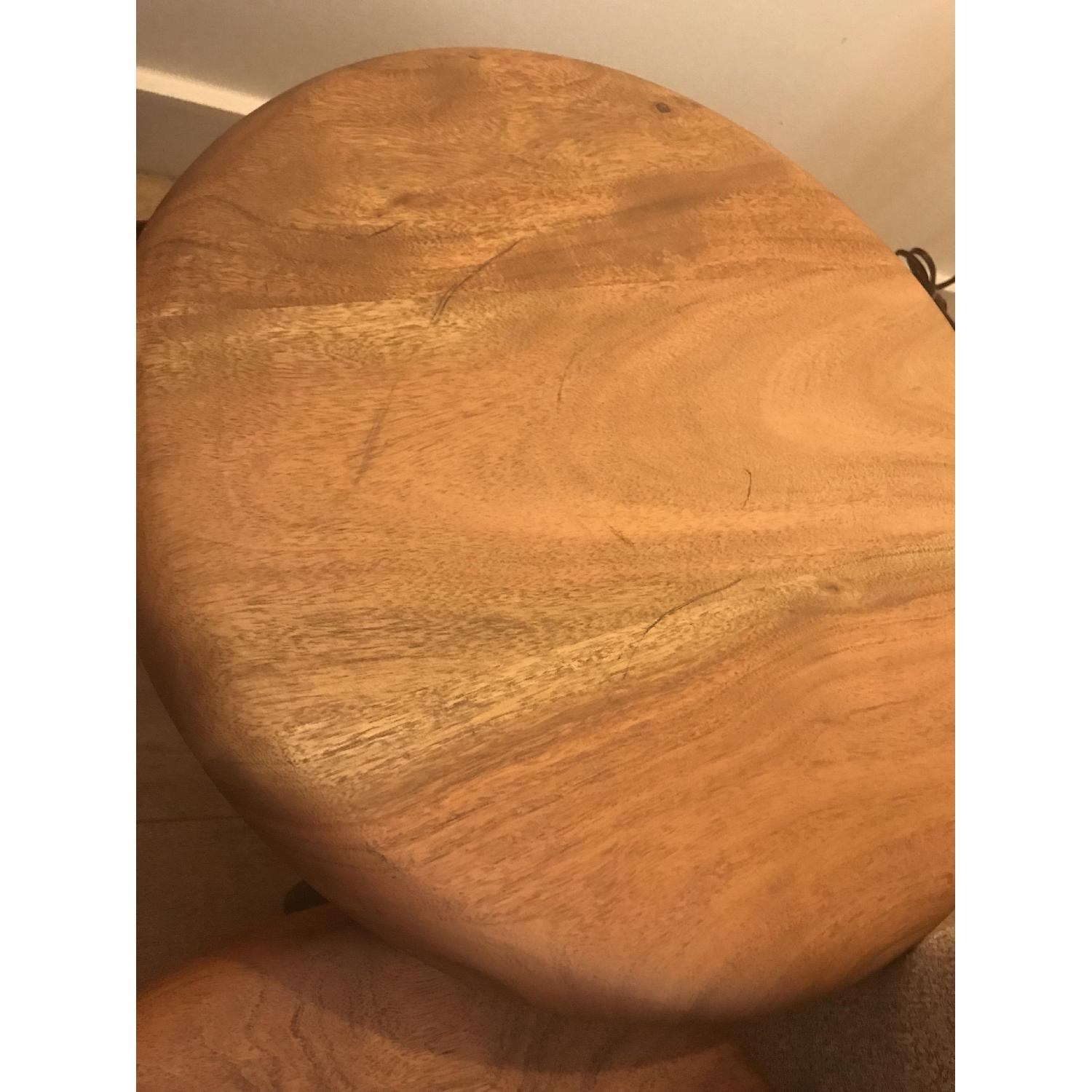 CB2 Nested Wood Coffee Tables - AptDeco