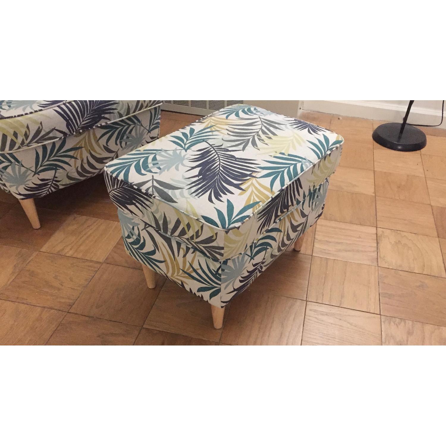 Ikea Strandmon Multicolour Ottoman - AptDeco