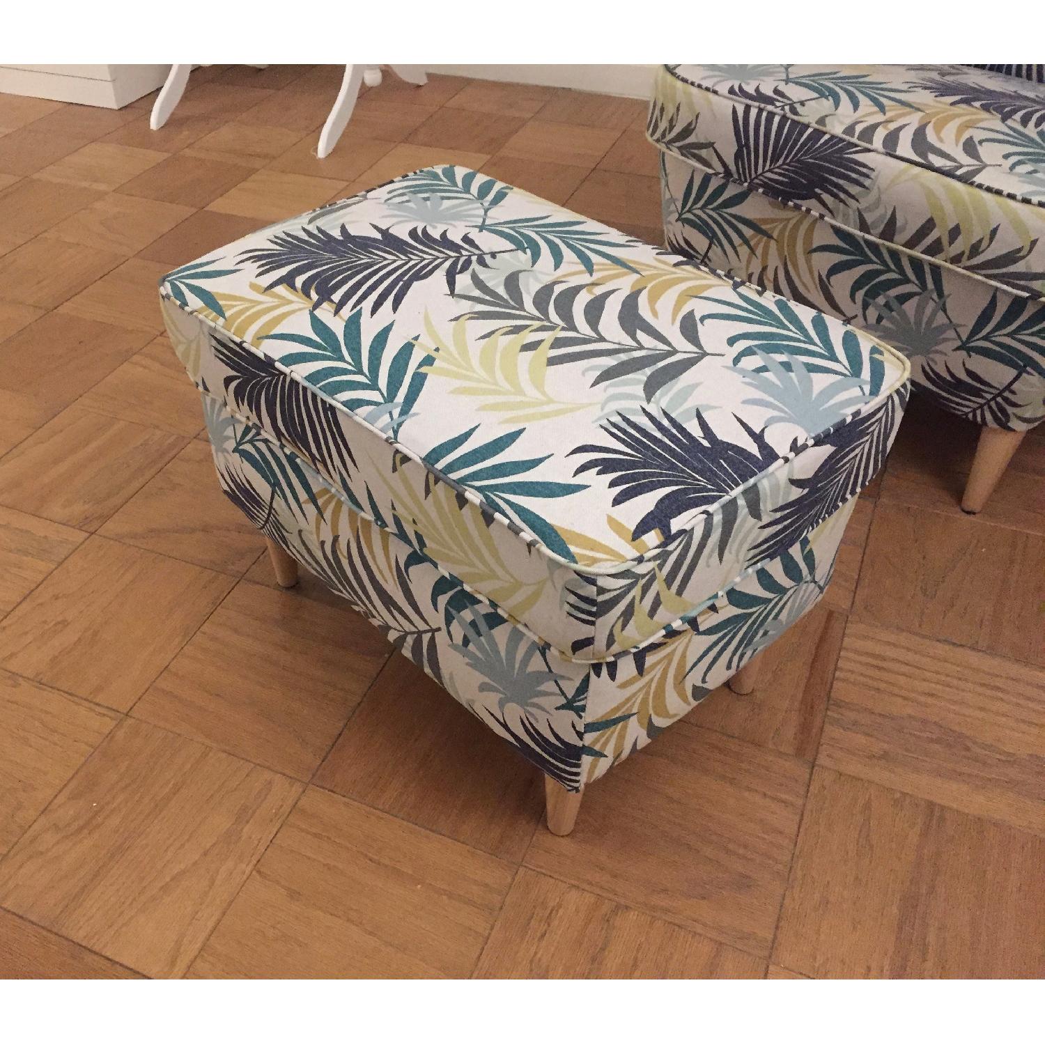 Ikea Strandmon Multicolour Ottoman - AptDeco