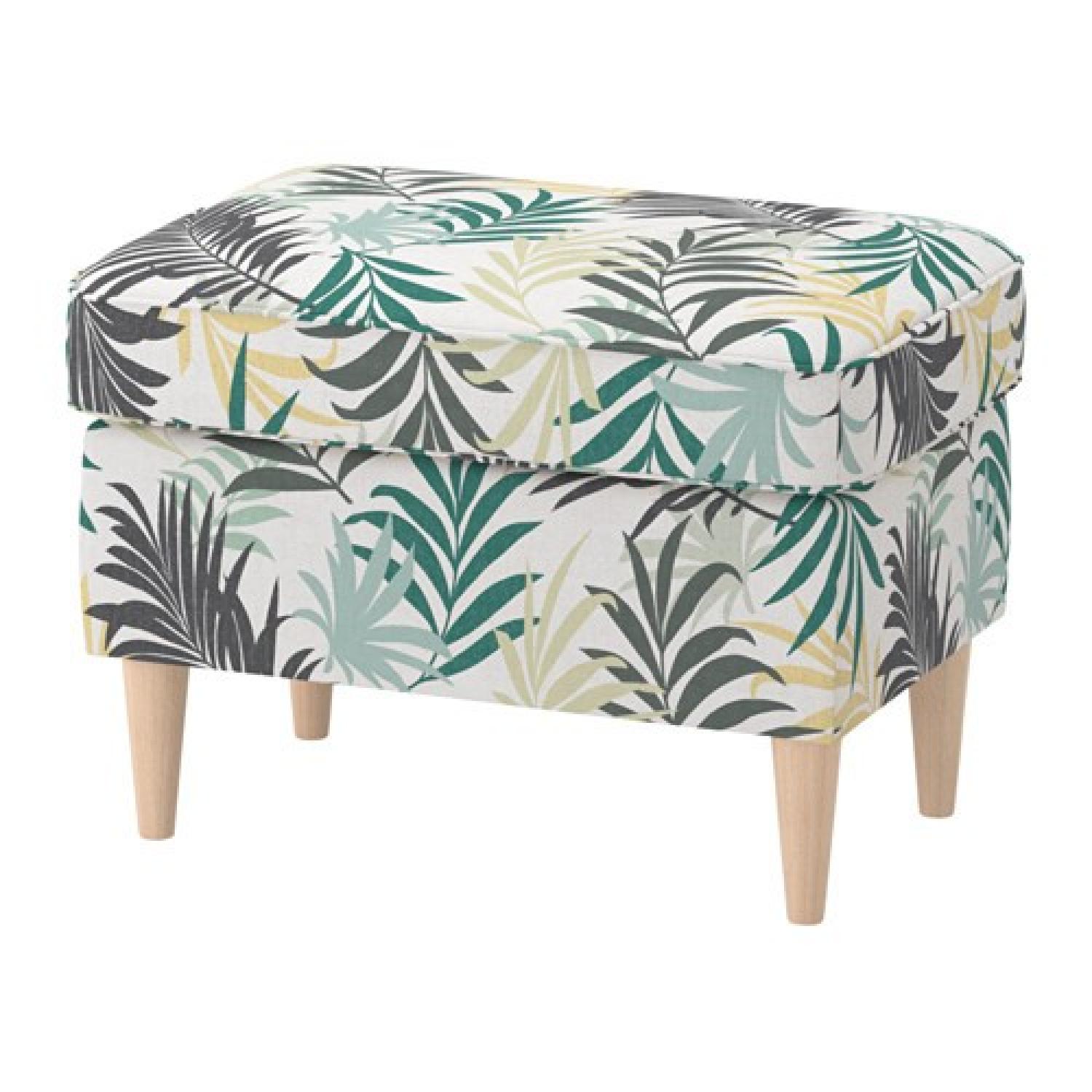 Ikea Strandmon Multicolour Ottoman - AptDeco