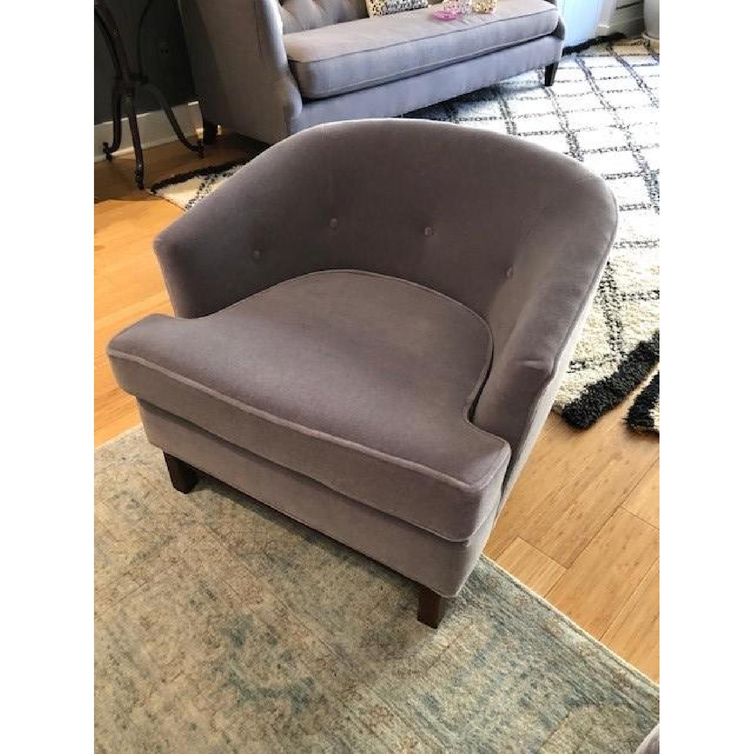 Mid Century Modern Custom Barrel Back Chair - AptDeco