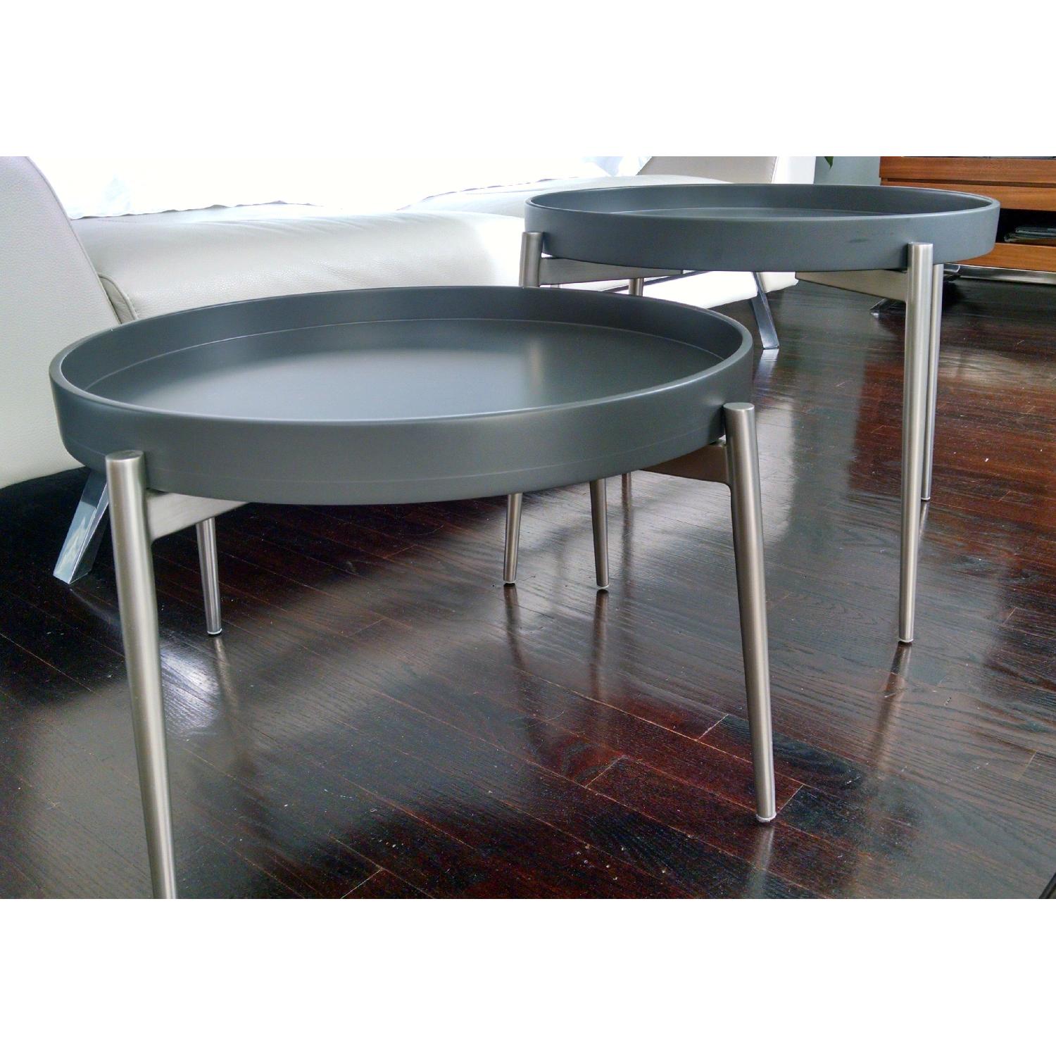 BoConcept Round Vera Coffee Tables - Pair - AptDeco