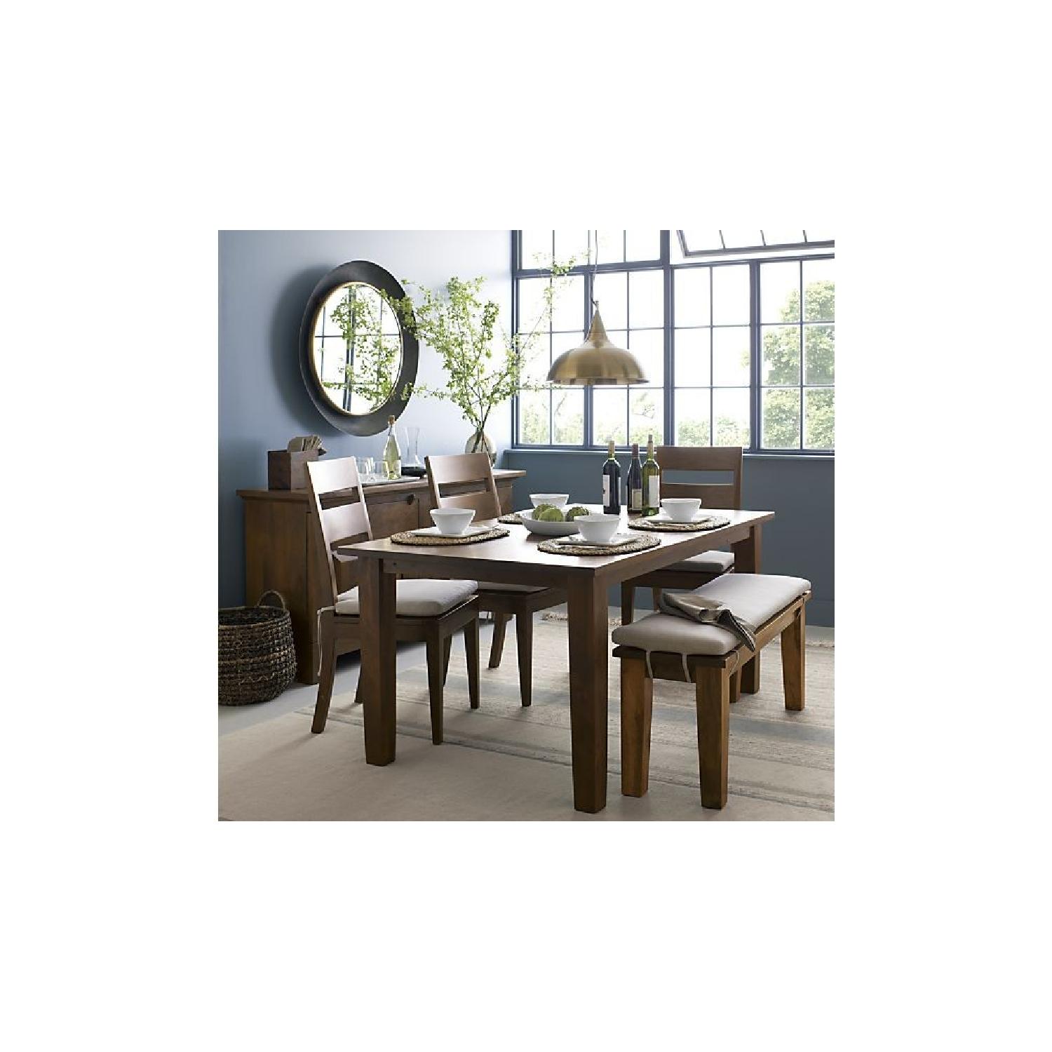 Crate & Barrel Basque Dining Table w/ 6 Chairs - AptDeco