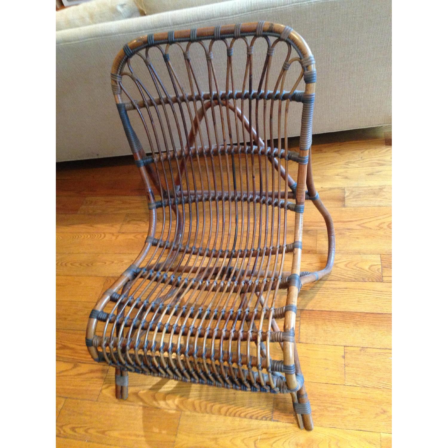 Balinese Furniture Rattan Lounge Chair - AptDeco