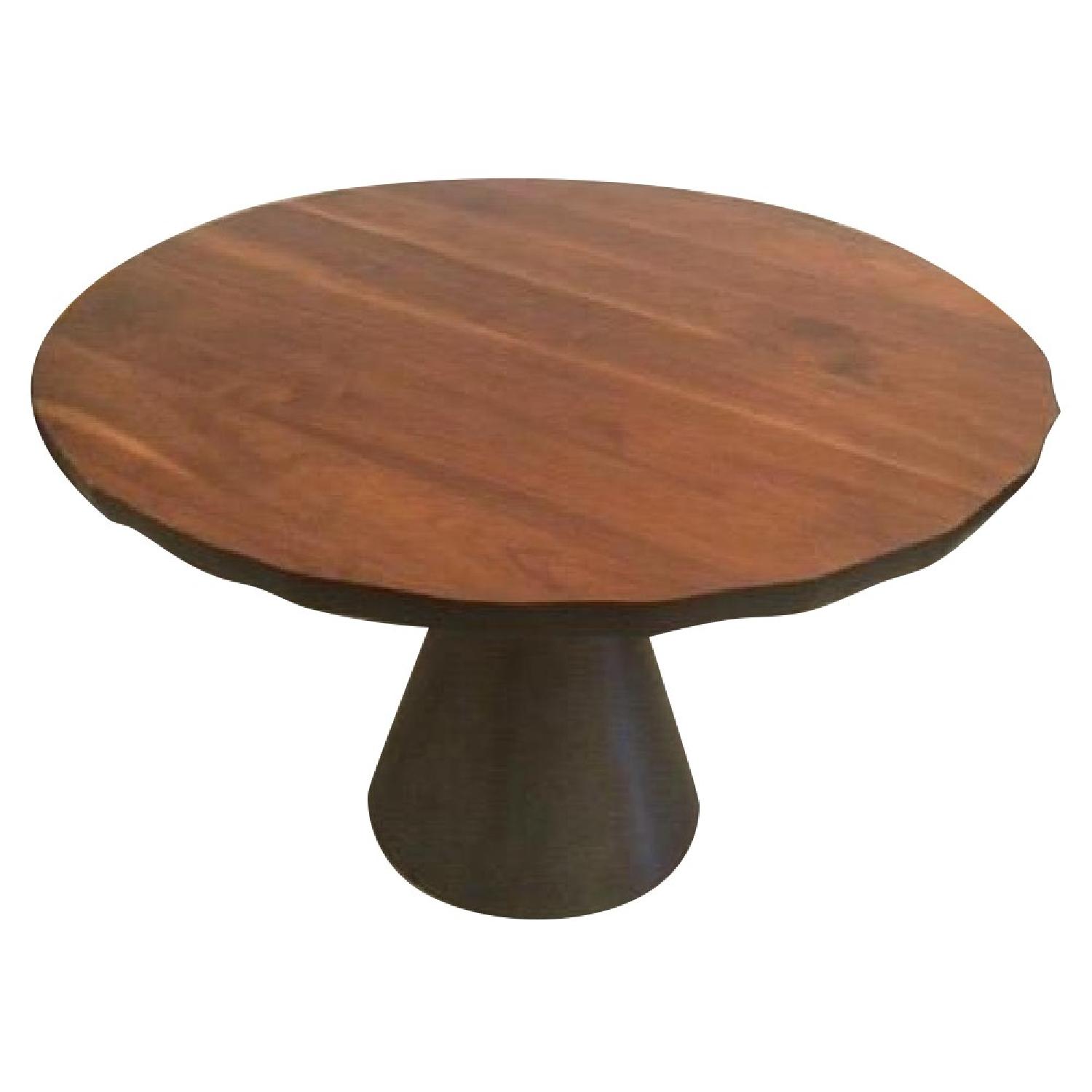 HD Buttercup Walnut Circle Table - AptDeco