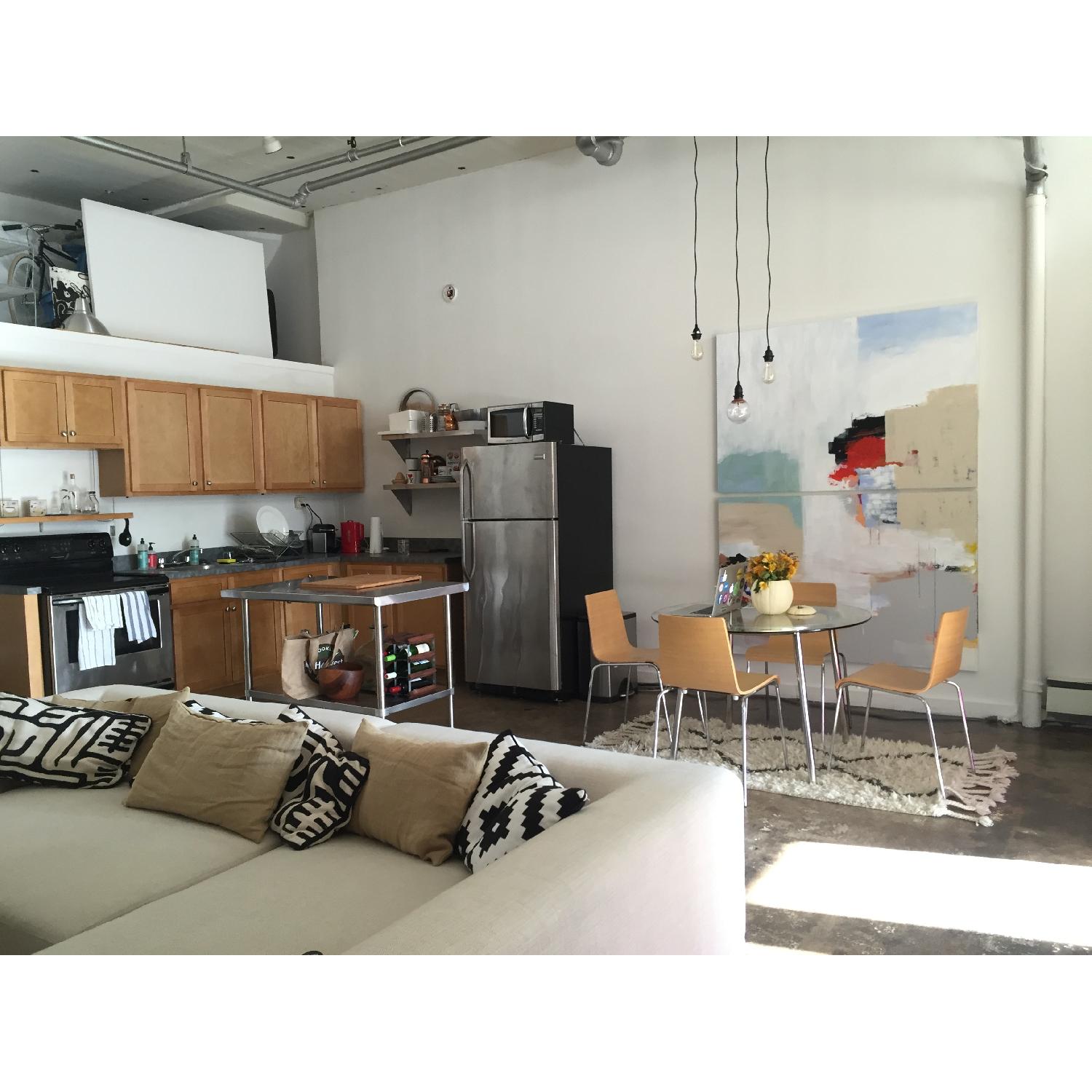 CB2 Uno 2-Piece Sectional Sofa - AptDeco