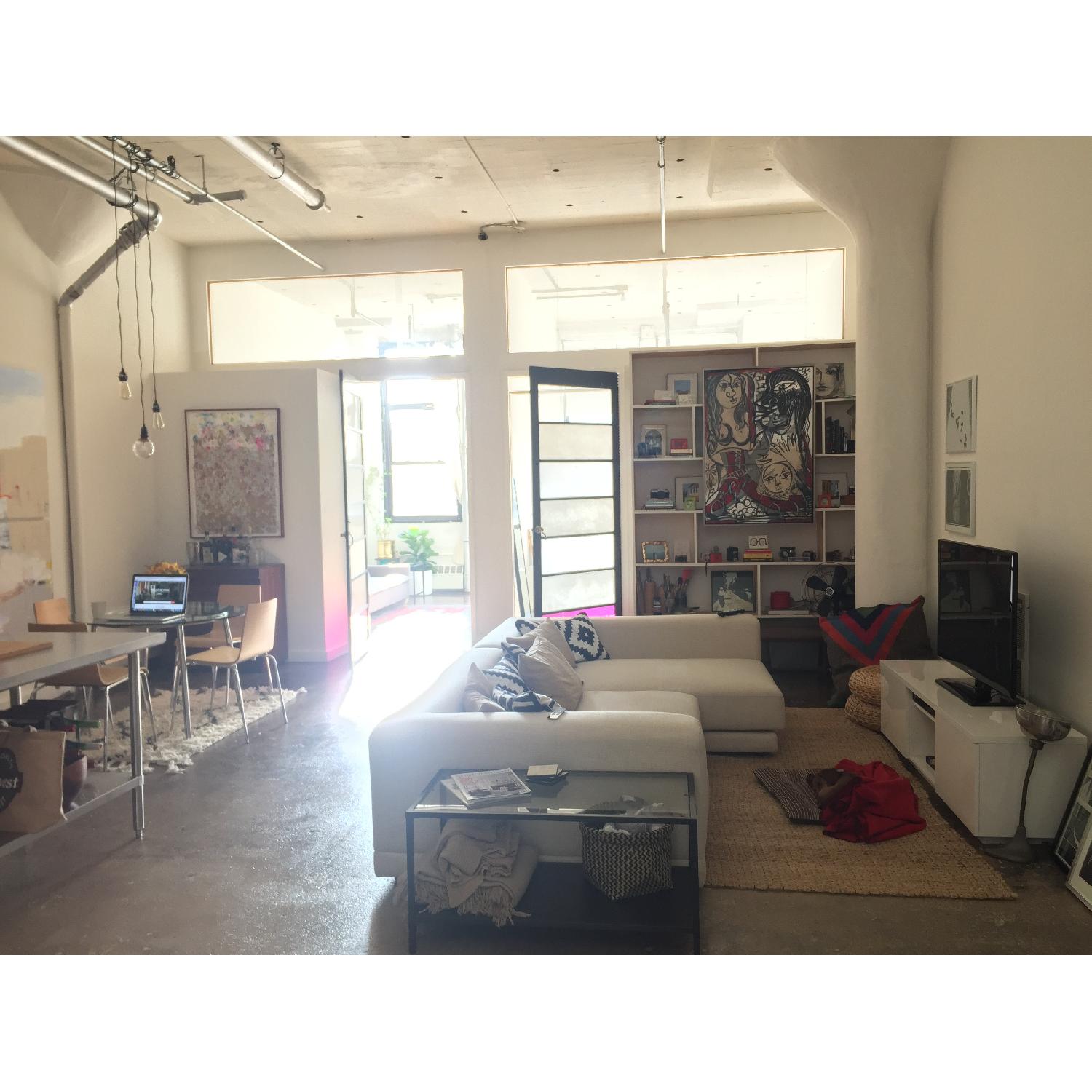 CB2 Uno 2-Piece Sectional Sofa - AptDeco