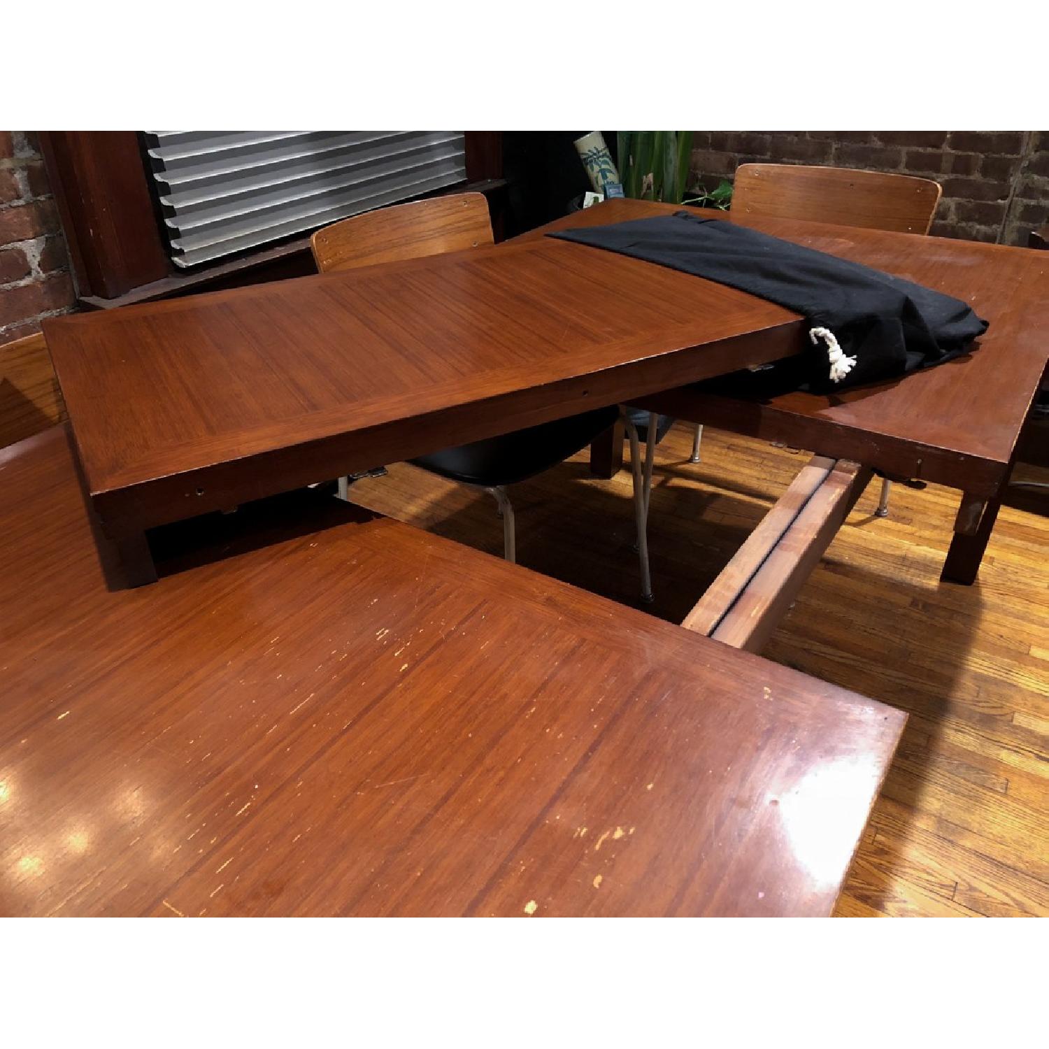 Crate & Barrel Kyoto Bamboo Expandable Dining Table - AptDeco