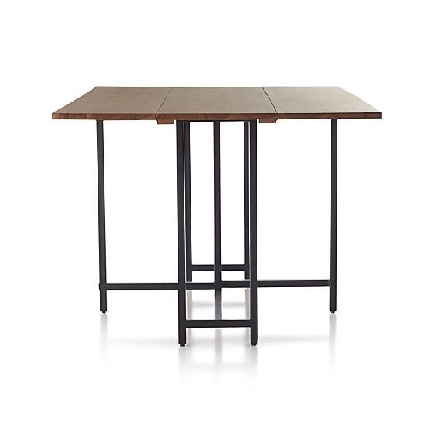 Crate & Barrel Origami Drop Leaf Rectangular Dining Table - AptDeco