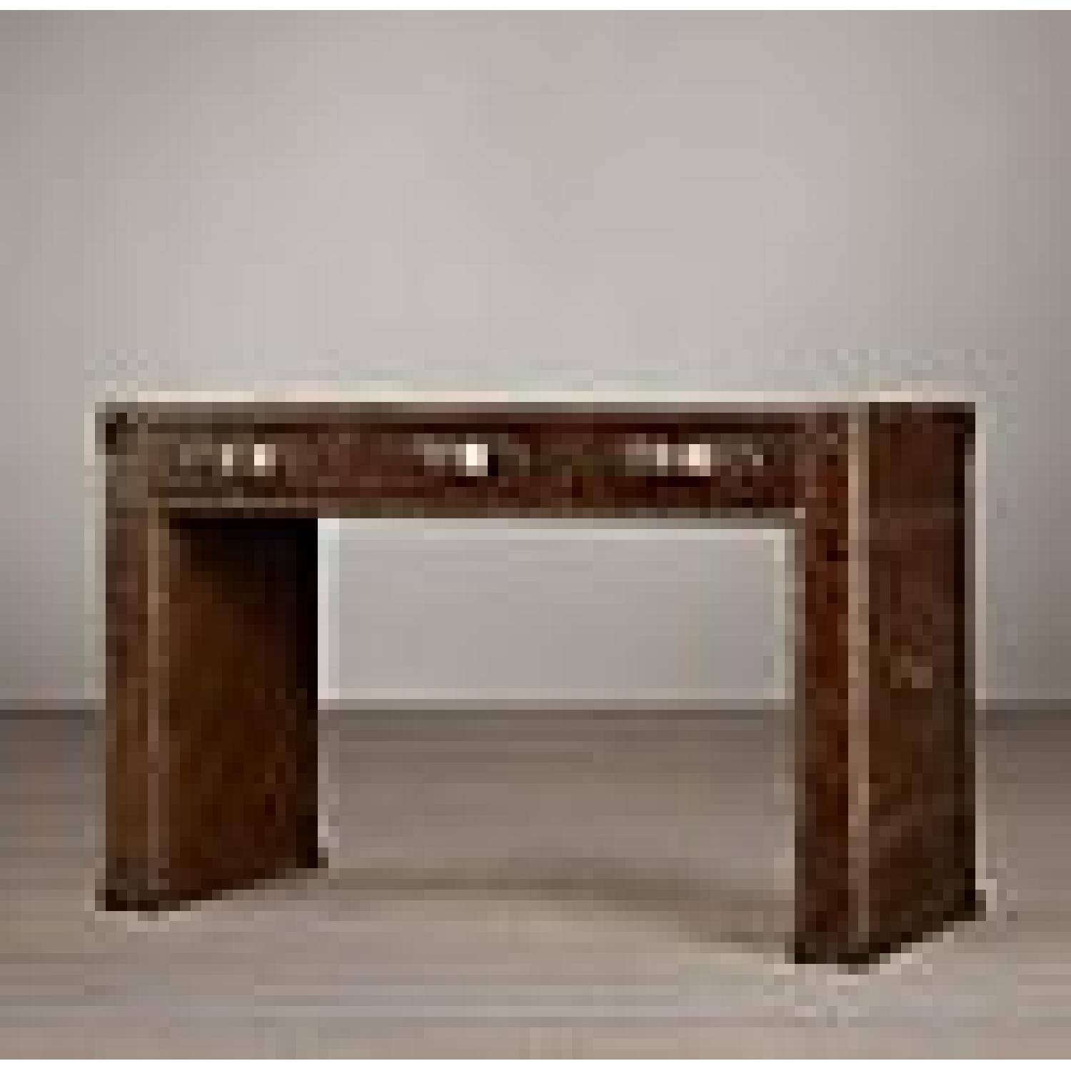 Restoration Hardware Mayfair Steamer Trunk 3-Drawer Desk - AptDeco