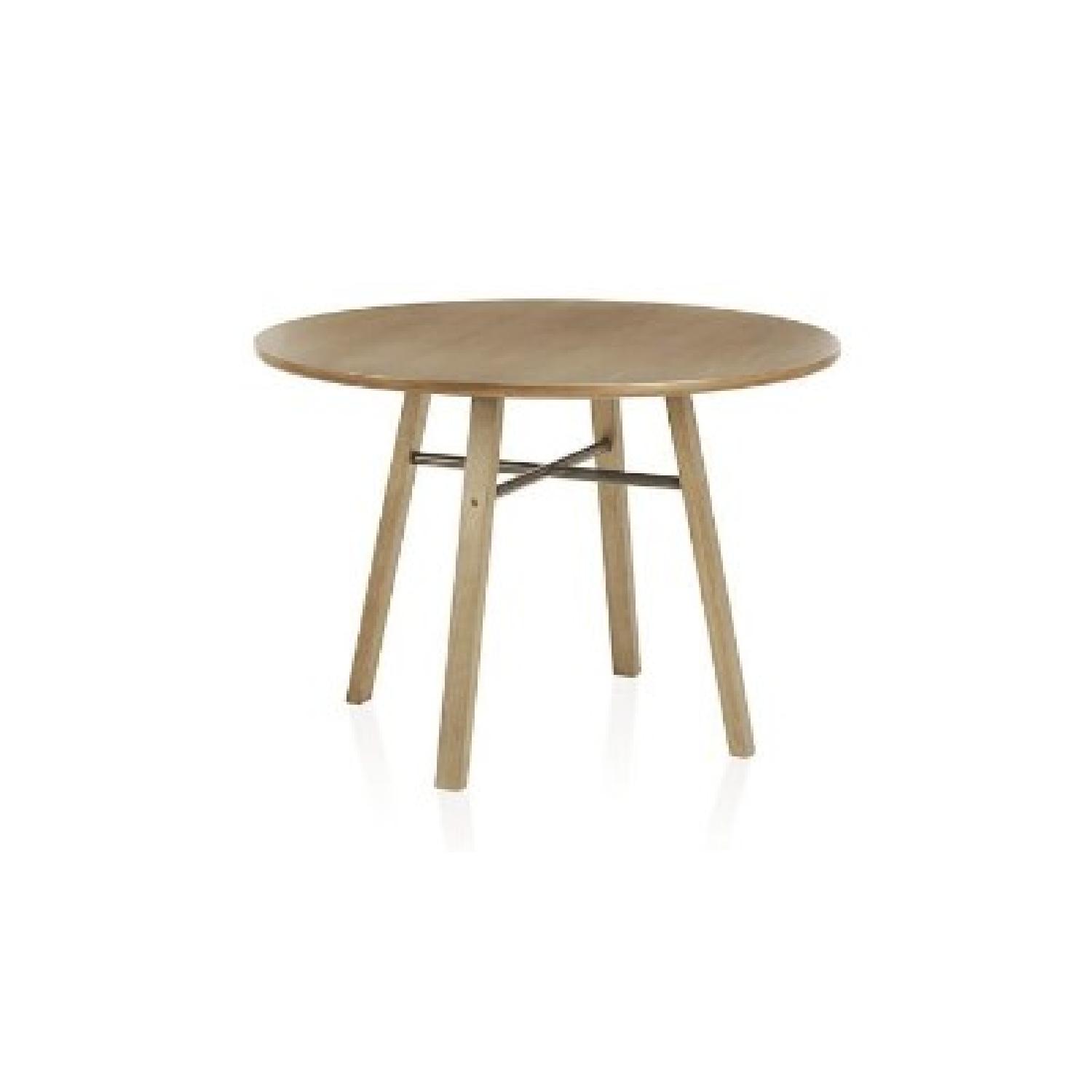 Crate & Barrel Round Dining Table - AptDeco
