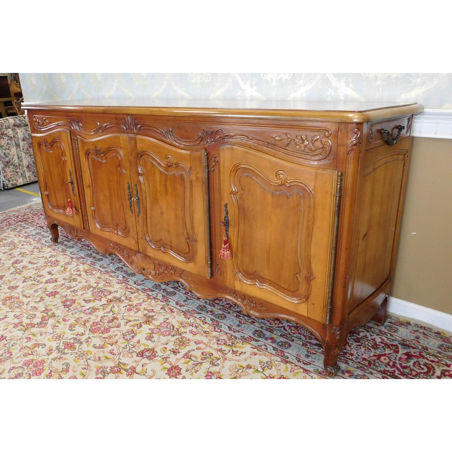 Cherry French Provincial Style Dining Buffet - AptDeco