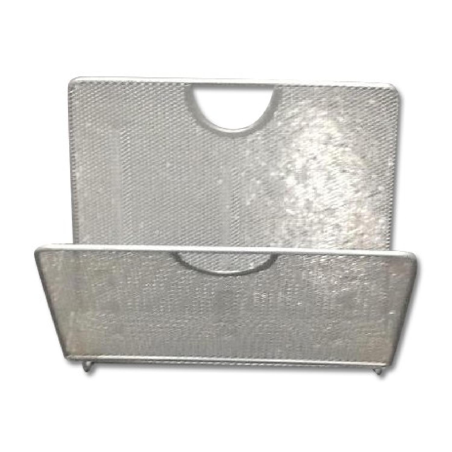 Silver Mesh Magazine Holder - AptDeco