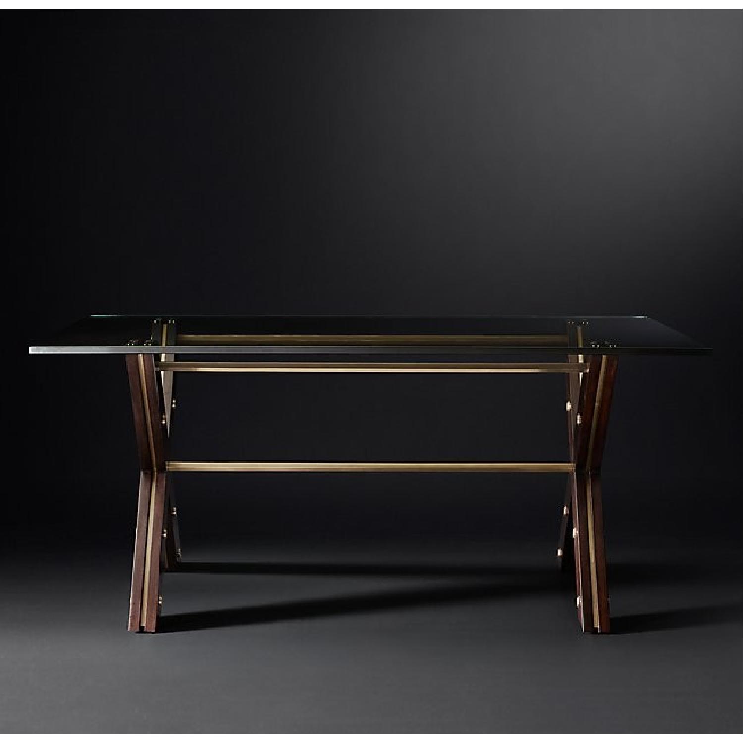 Restoration Hardware Rivet Rectangular Dining Table - AptDeco