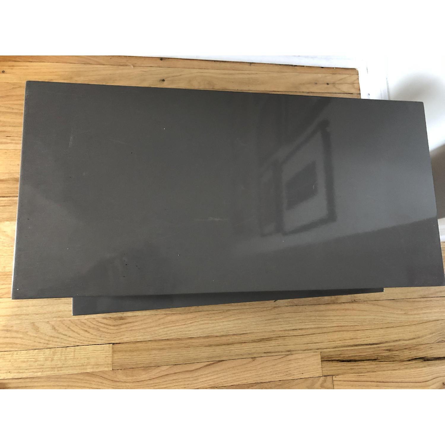 CB2 Grey Wall Mounted Storage Shelf - AptDeco