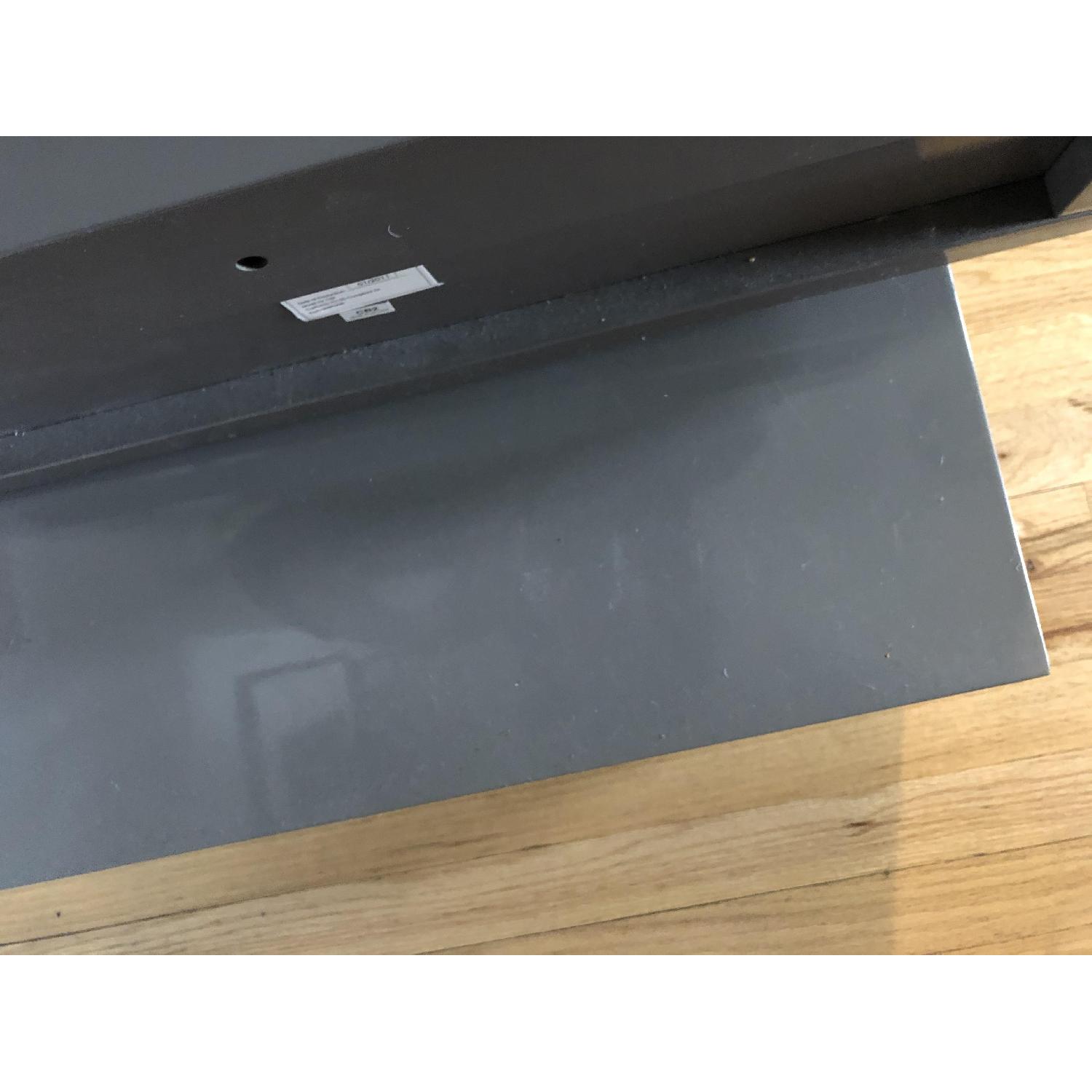 CB2 Grey Wall Mounted Storage Shelf - AptDeco