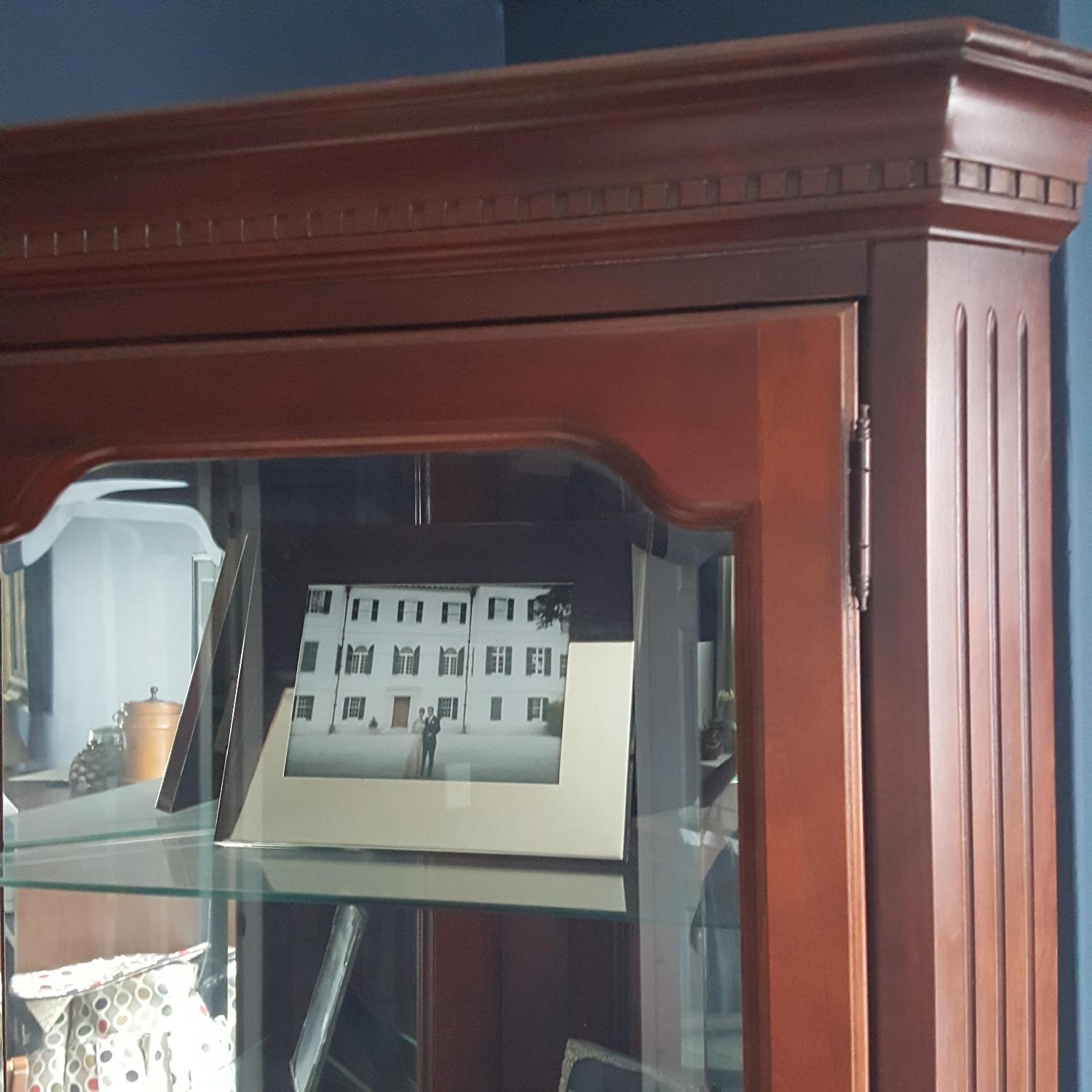 Jasper Cabinet Solid Wood Corner Curio Cabinet - AptDeco