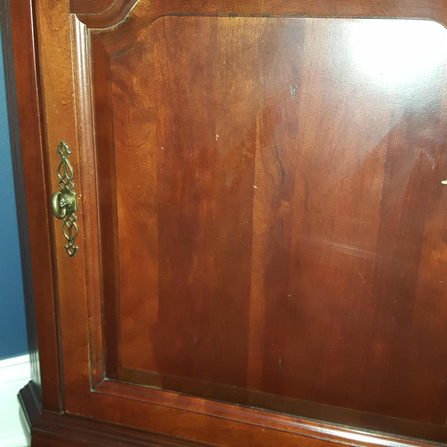 Jasper Cabinet Solid Wood Corner Curio Cabinet - AptDeco