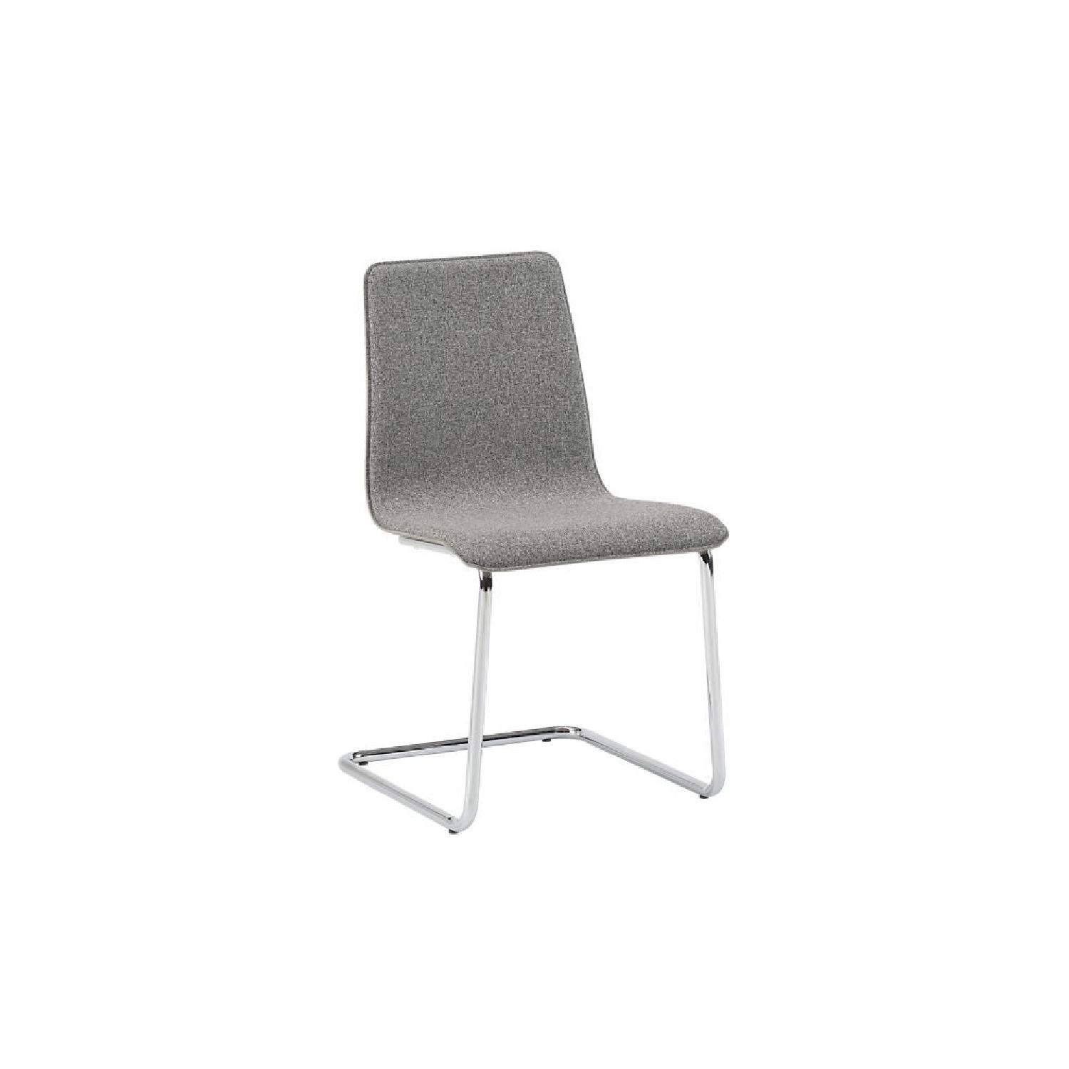 CB2 Pony Tweed Chair - AptDeco