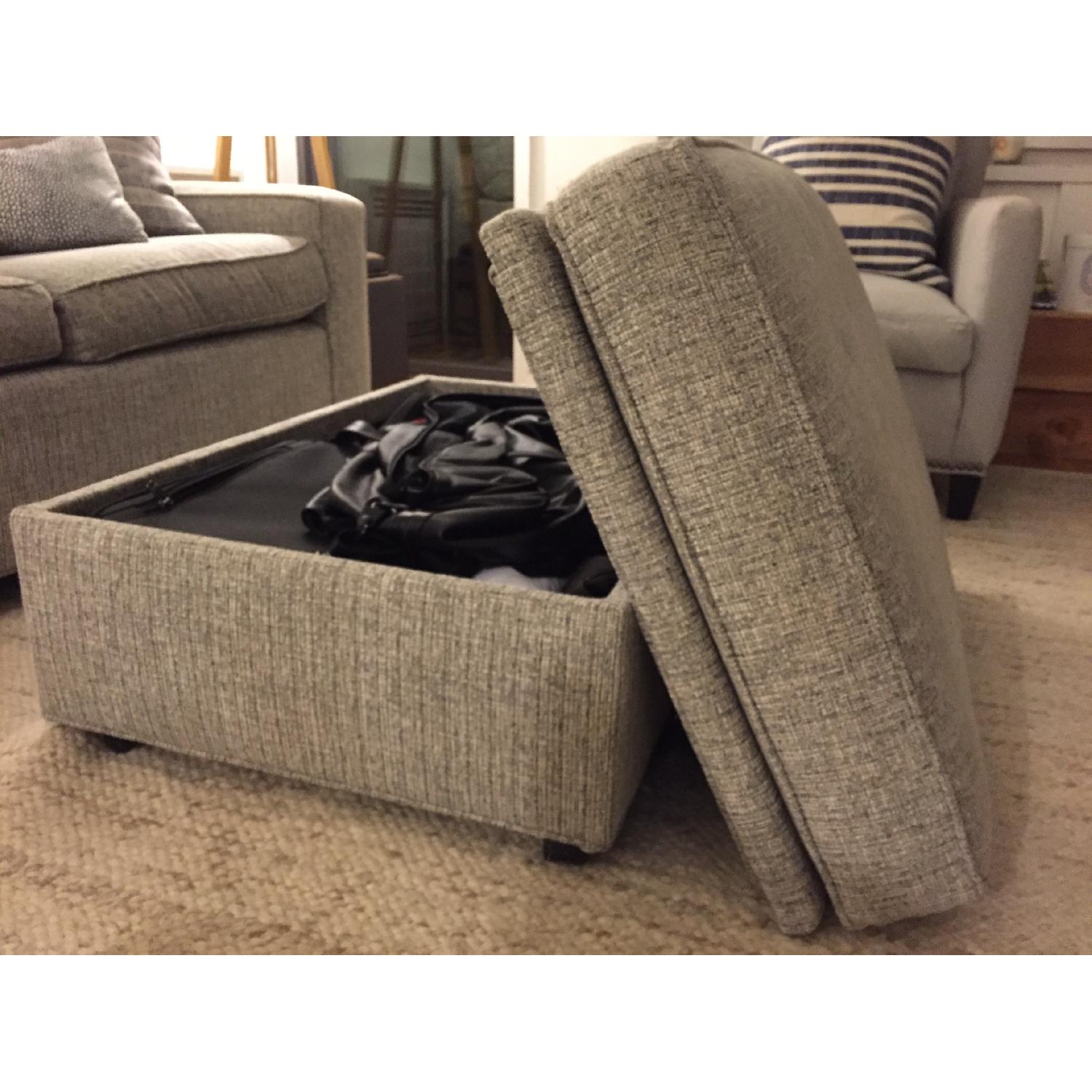 Mitchell Gold + Bob Williams Storage Ottoman - AptDeco