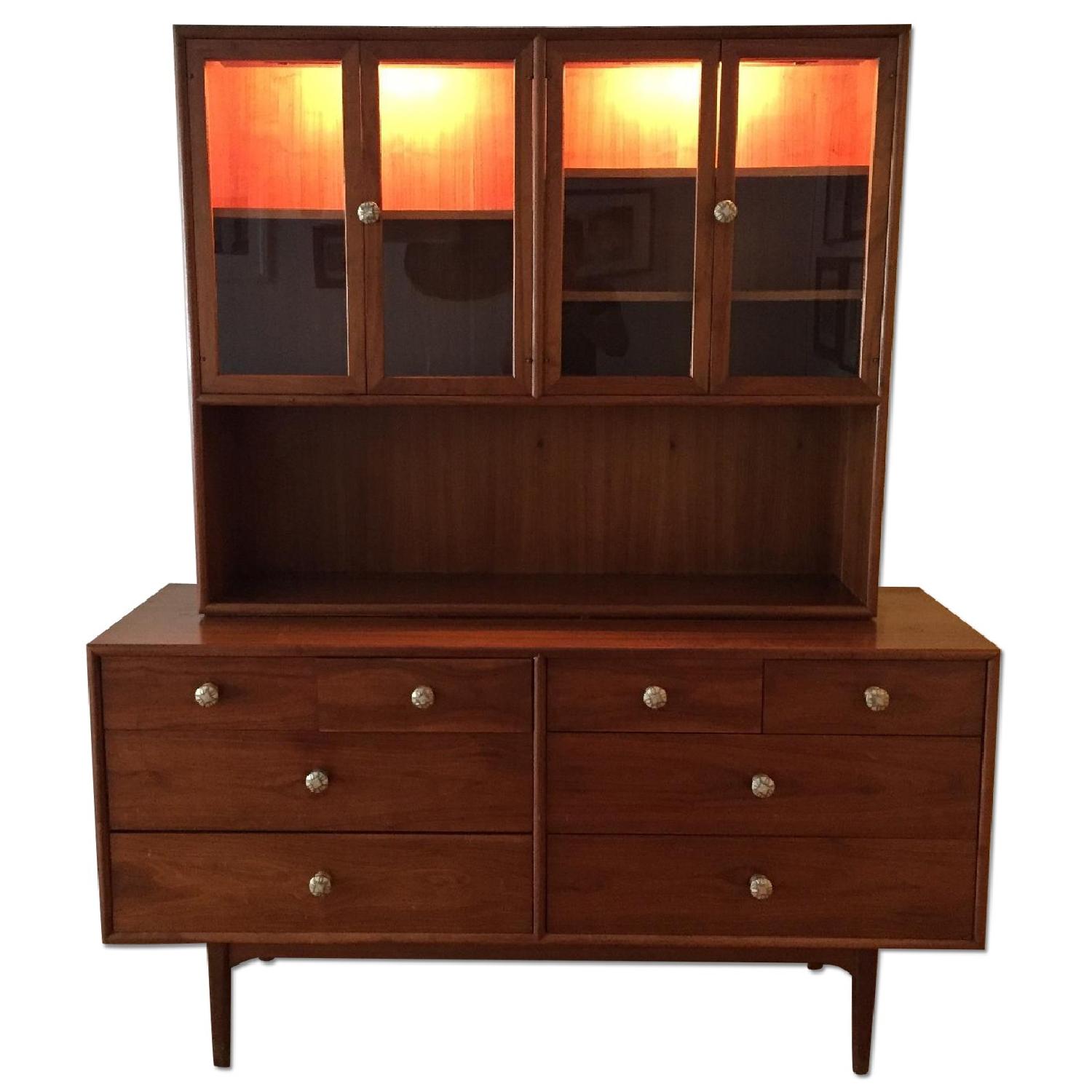 Drexel Declaration Dresser w/ Hutch - AptDeco